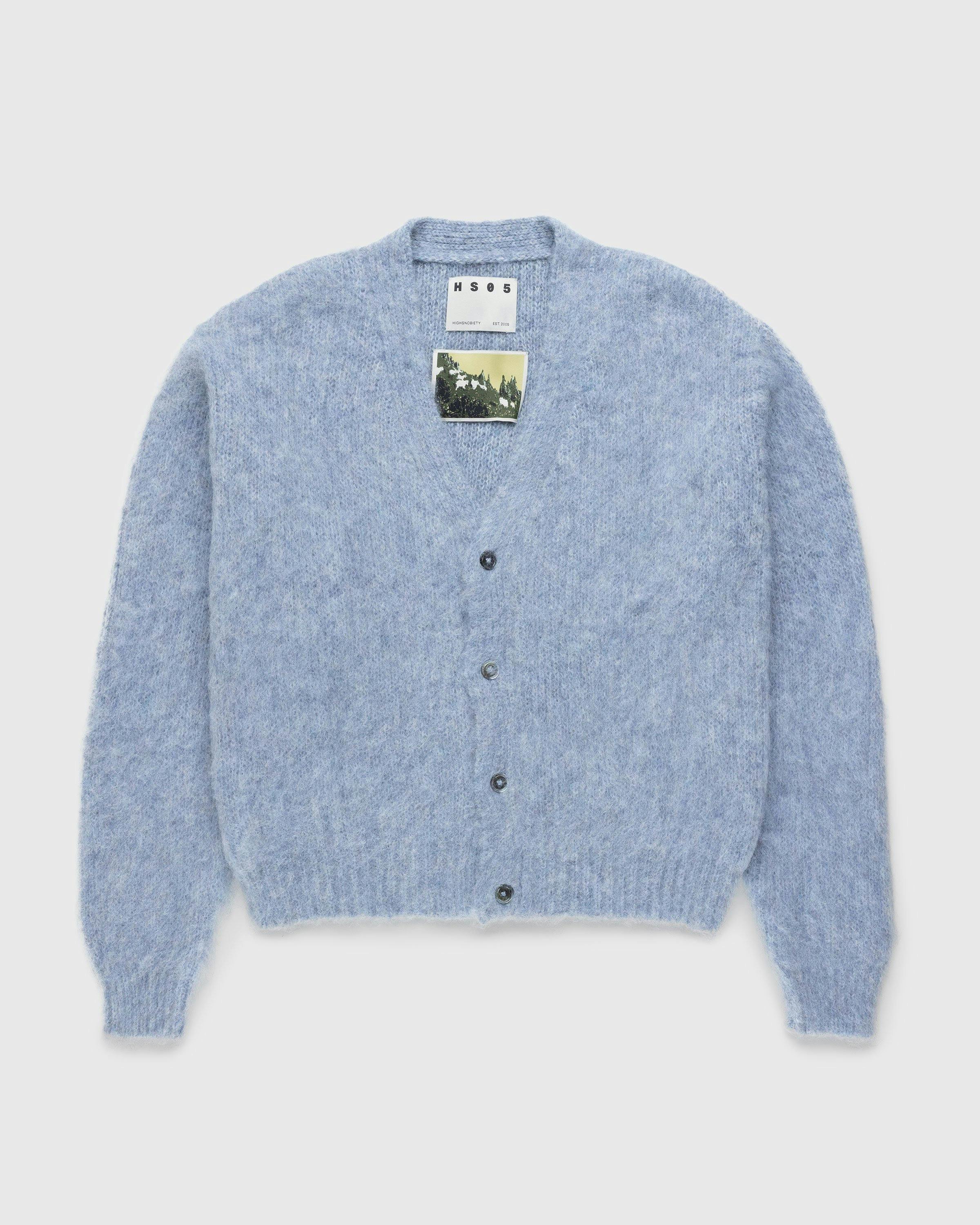Highsnobiety HS05 – Brushed Alpaca Cardigan Light Blue | Highsnobiety Shop