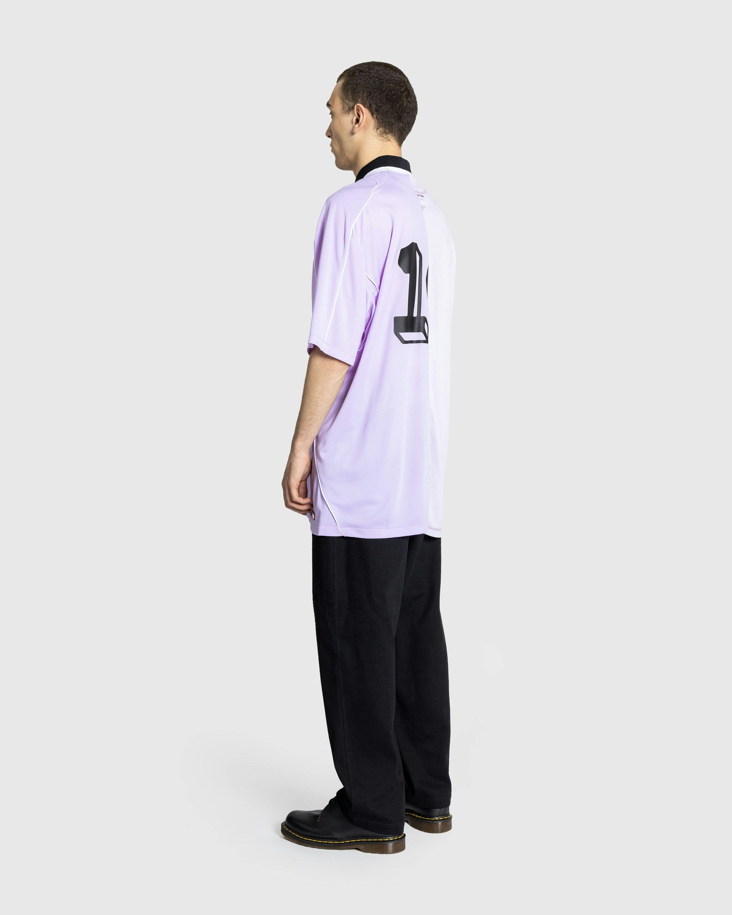 Martine Rose – Half And Half Football Top Lilac | Highsnobiety Shop
