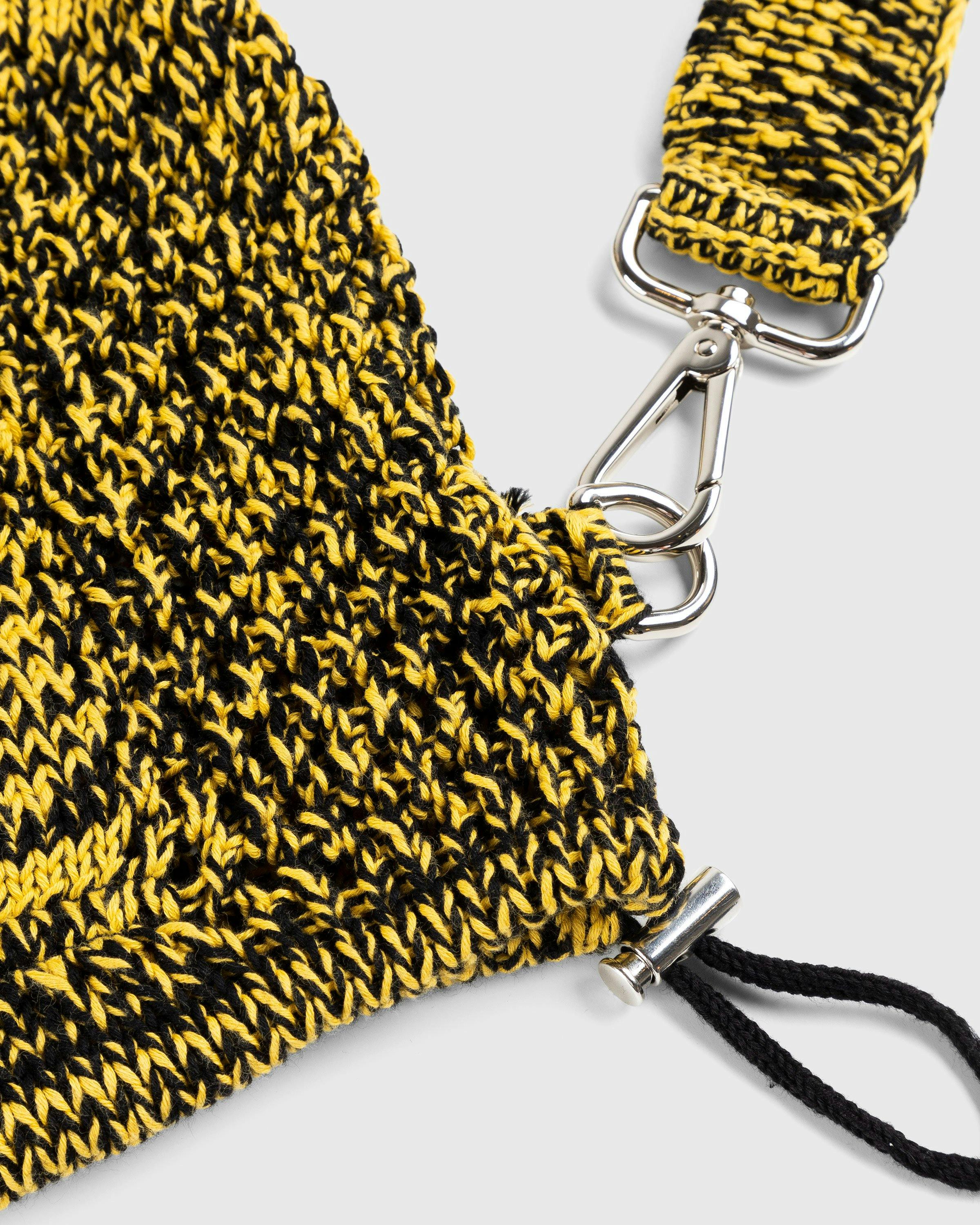 SSU – Mesh Stitch Knitted Bag Black/Yellow | Highsnobiety Shop