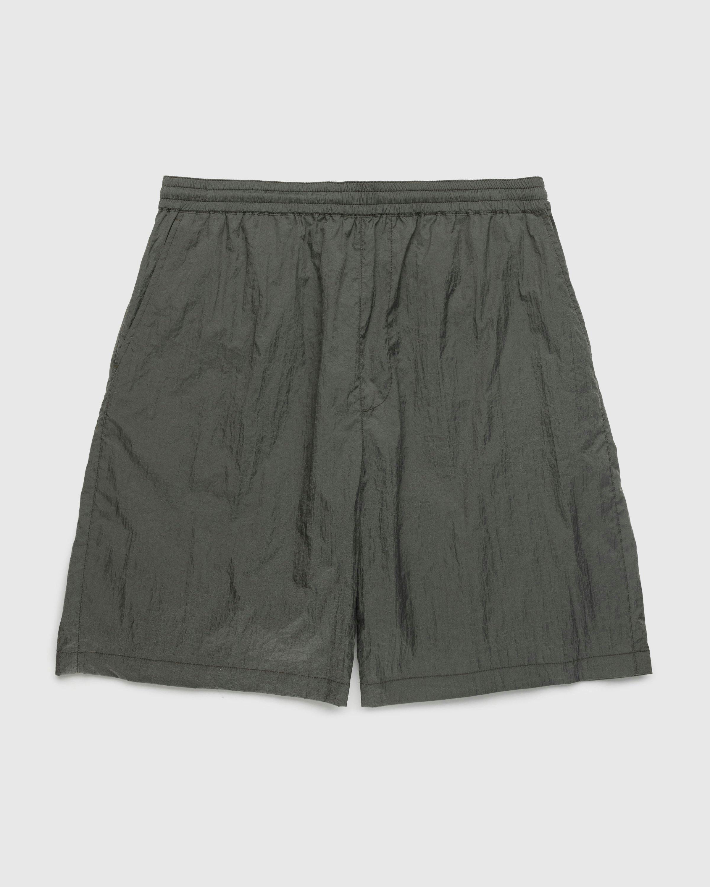 Highsnobiety Texture Nylon Mid Length Elastic Shorts Grey Highsnobiety Shop