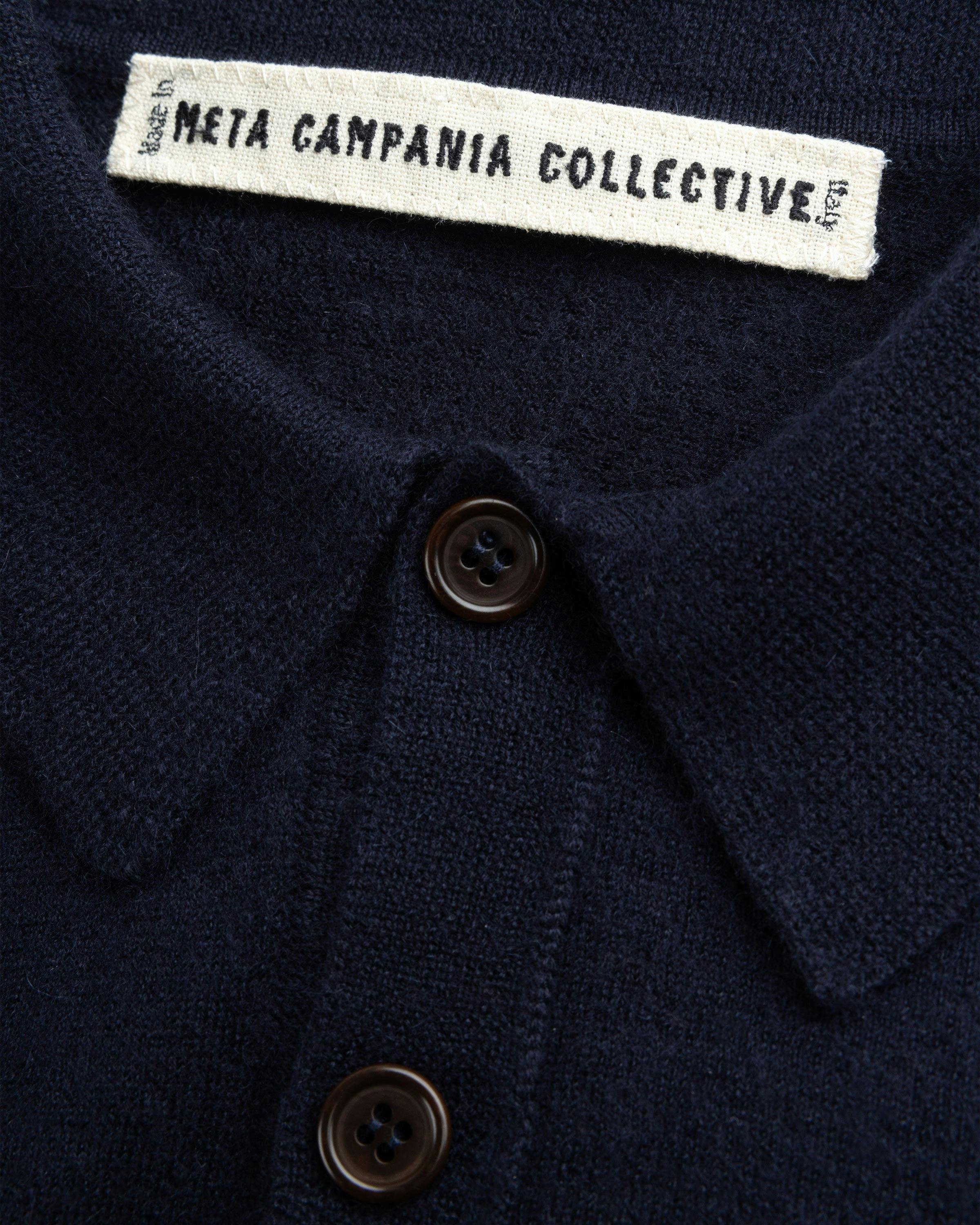 Meta Campania Collective – Joel Felted Cashmere Polo Midnight Blue | Highsnobiety Shop