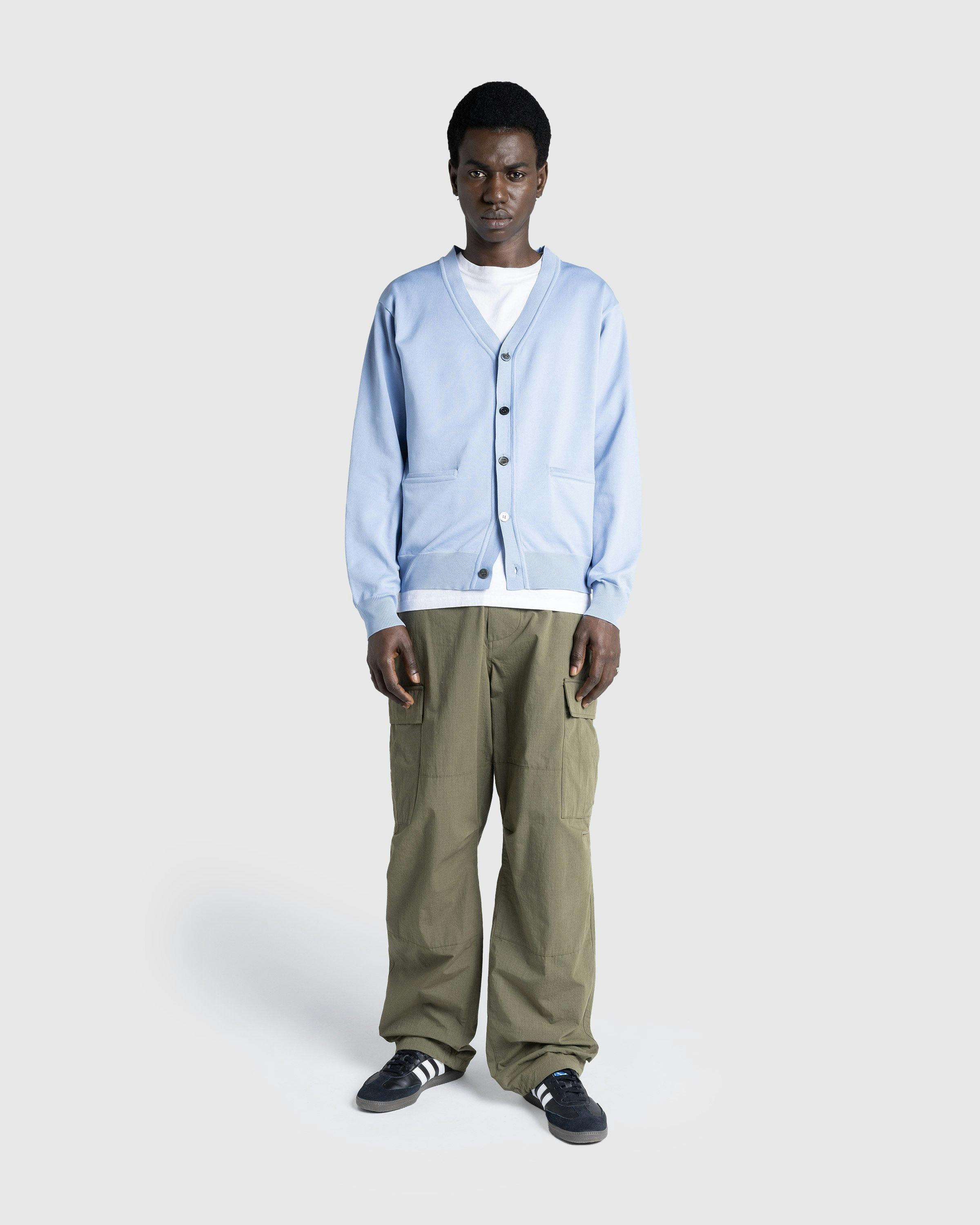 Highsnobiety HS05 – Poly Knit Cardigan Light Blue | Highsnobiety Shop