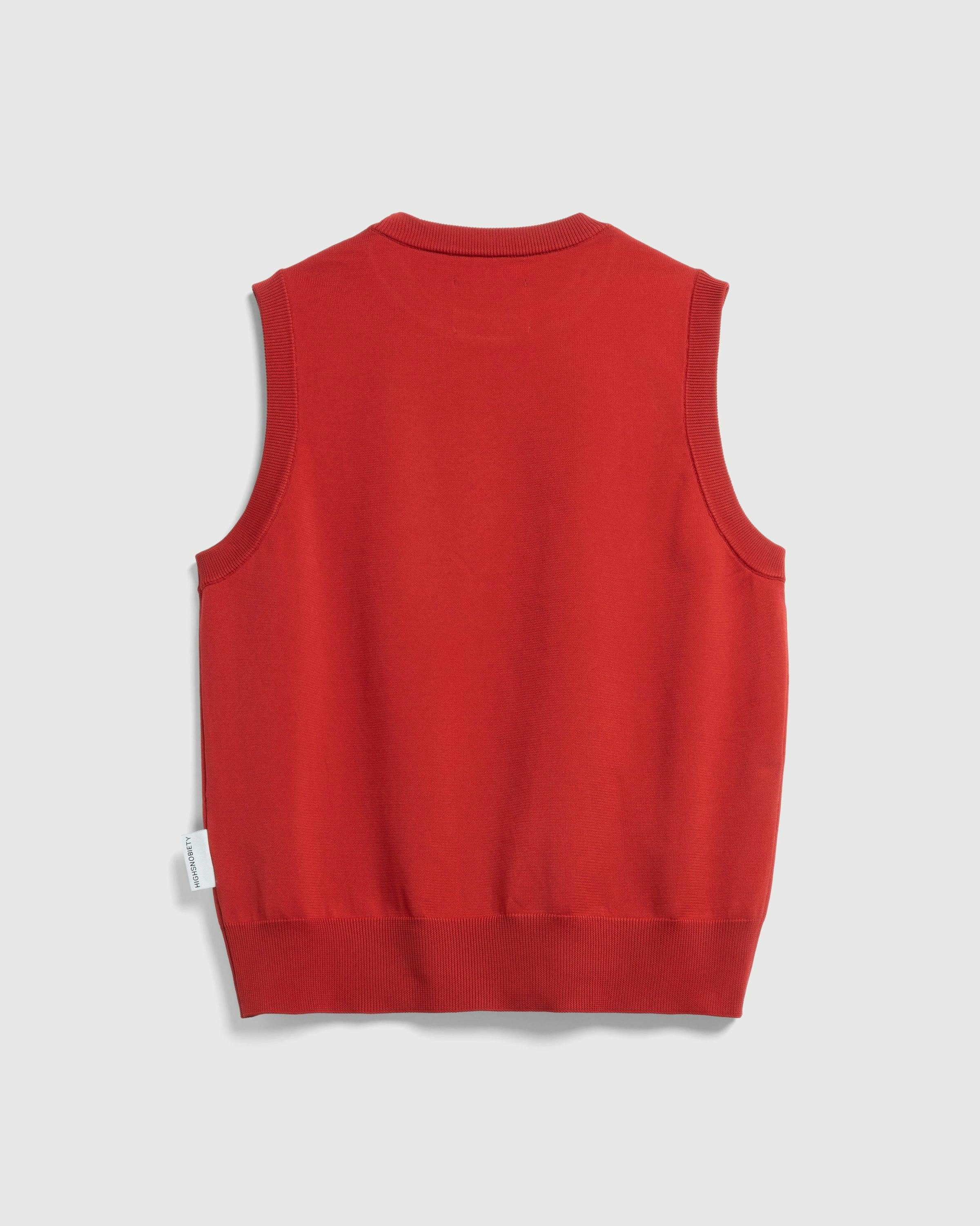 Highsnobiety HS05 – Poly Knit Sweater Vest Ruby Red | Highsnobiety Shop