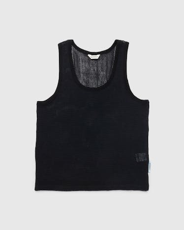 Highsnobiety – Cotton Mesh Knit Tank Top Blue | Highsnobiety Shop