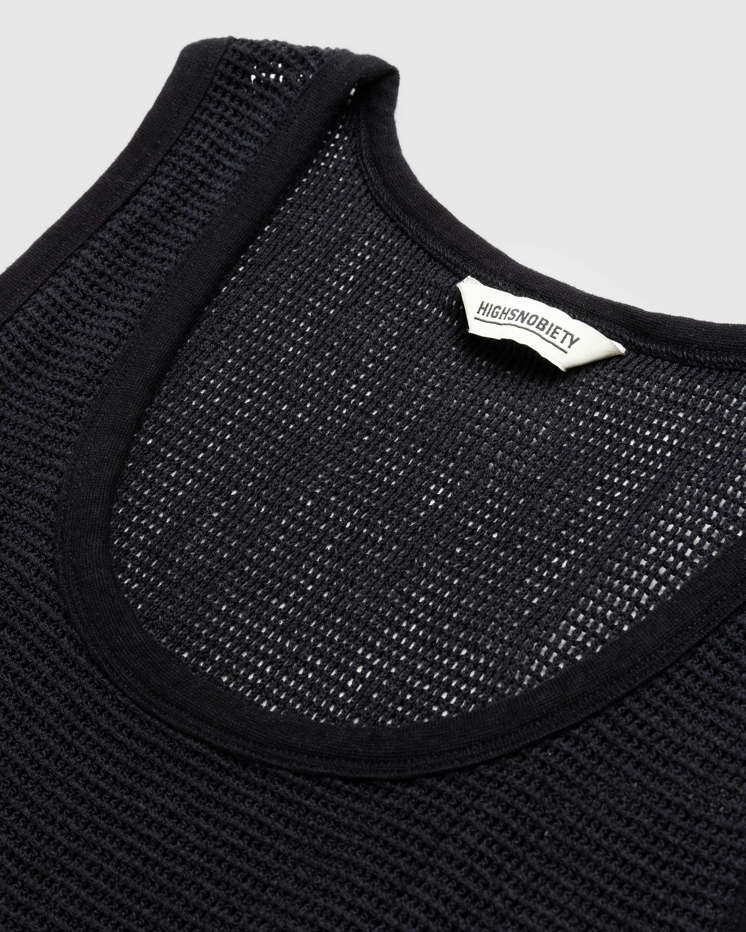 Highsnobiety – Cotton Mesh Knit Tank Top Black | Highsnobiety Shop