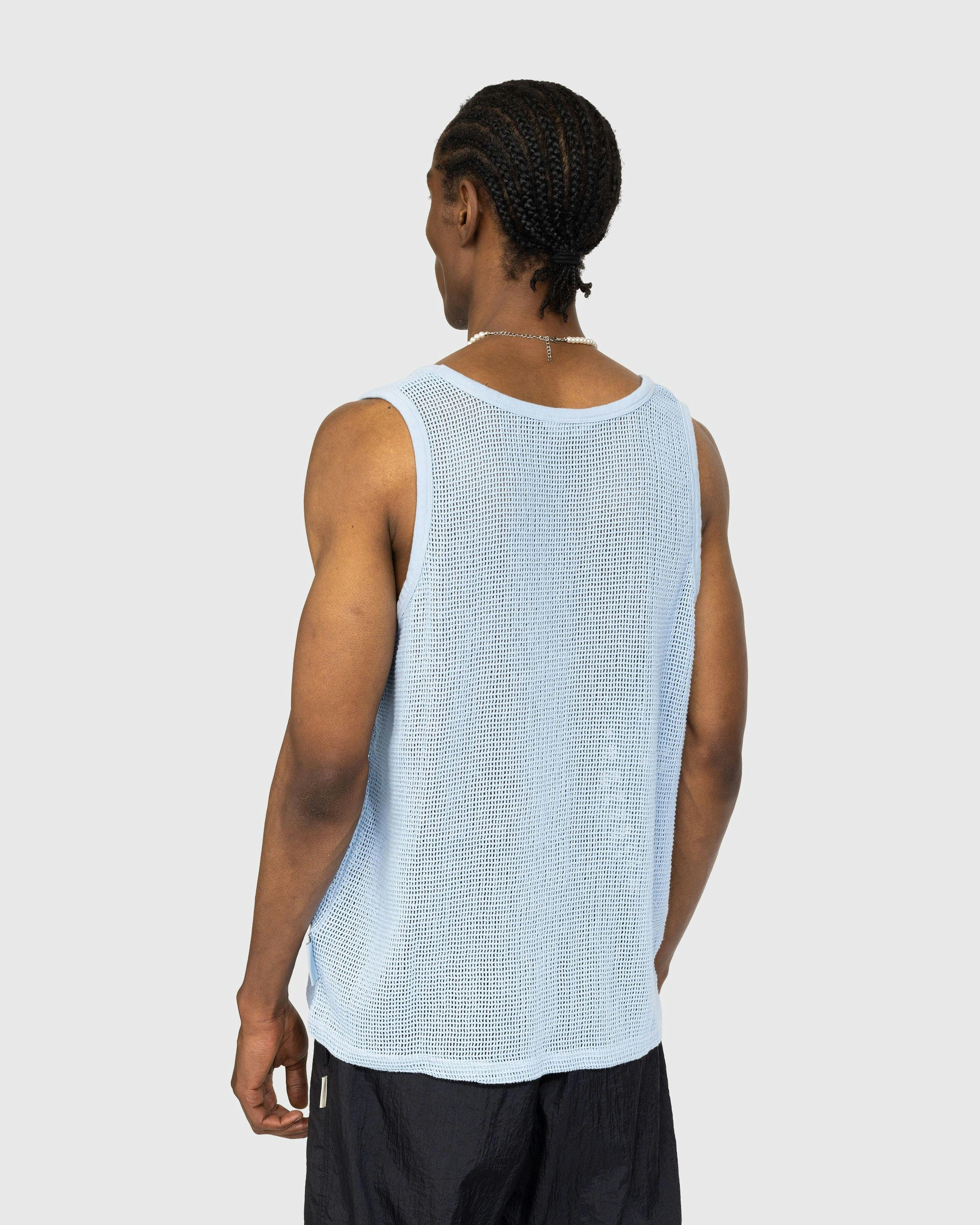 Highsnobiety – Cotton Mesh Knit Tank Top Blue | Highsnobiety Shop