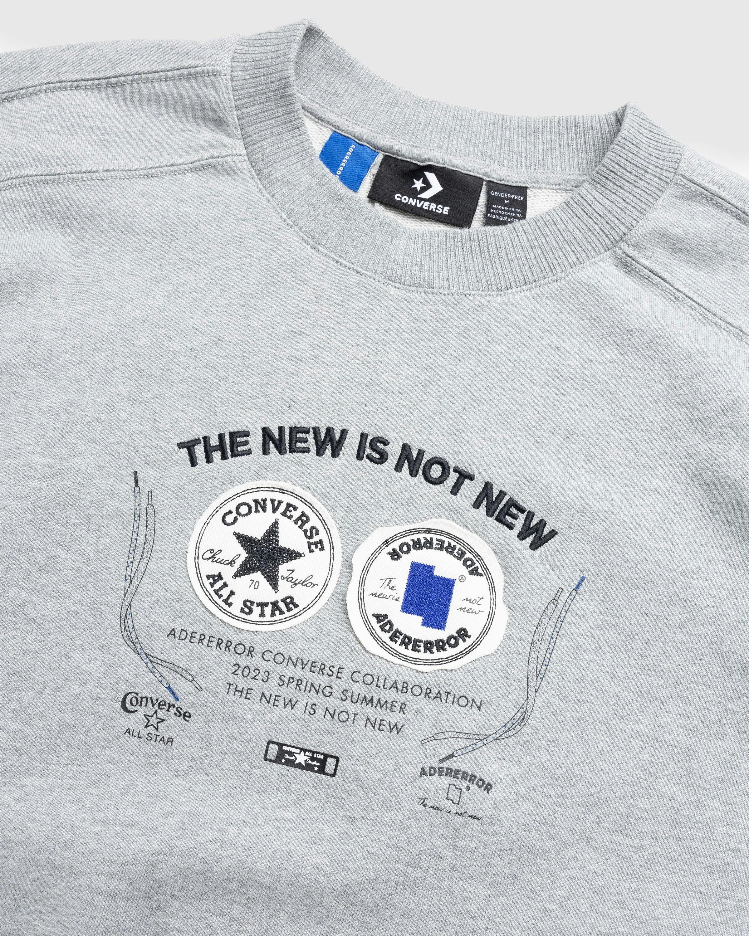 Converse x Ader Error – Shapes Crew Sweatshirt Vintage Grey Heather ...
