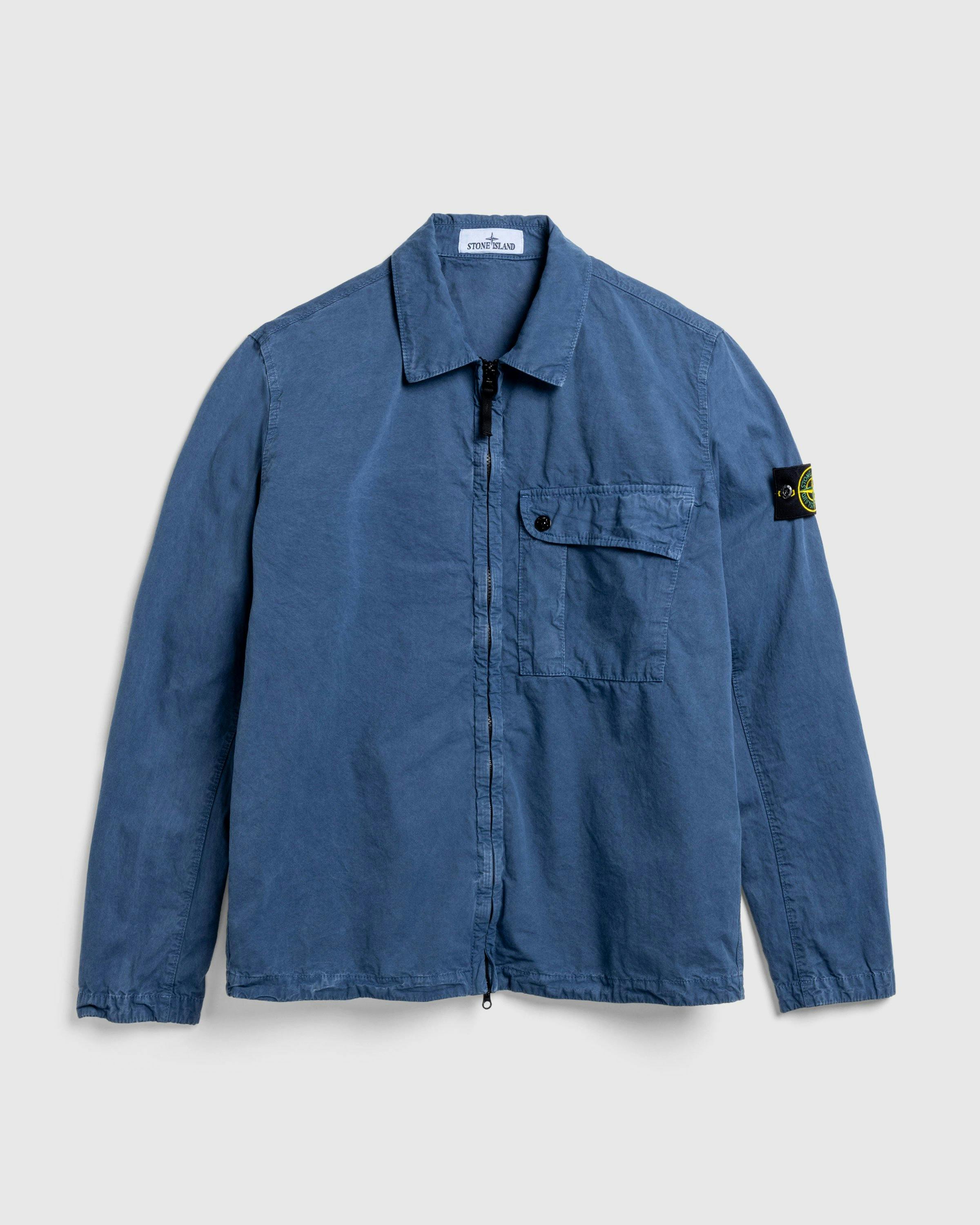 Stone Island – Cotton Overshirt Dark Blue | Highsnobiety Shop
