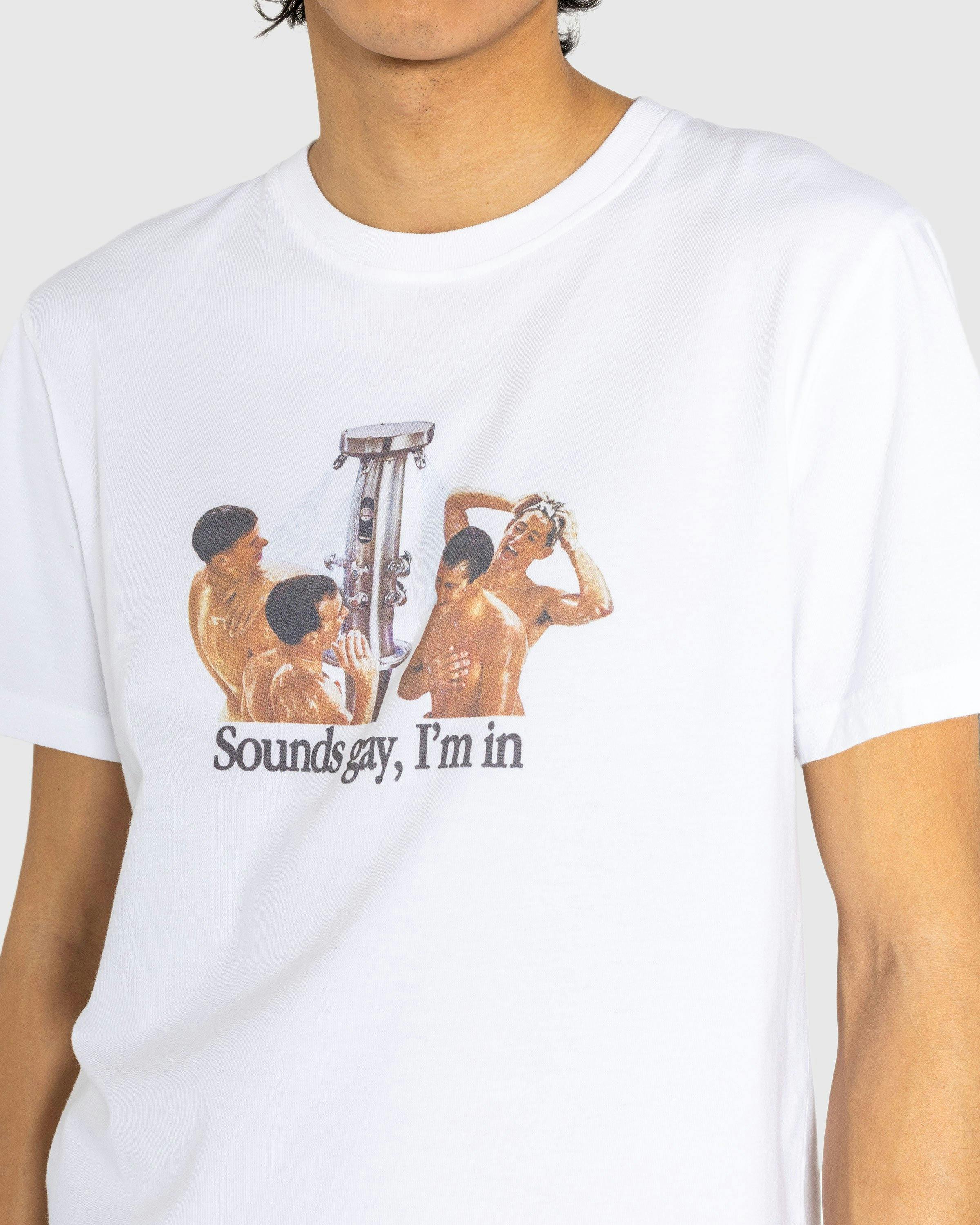 Carne Bollente – Sounds Gay, I'm In T-Shirt White | Highsnobiety Shop