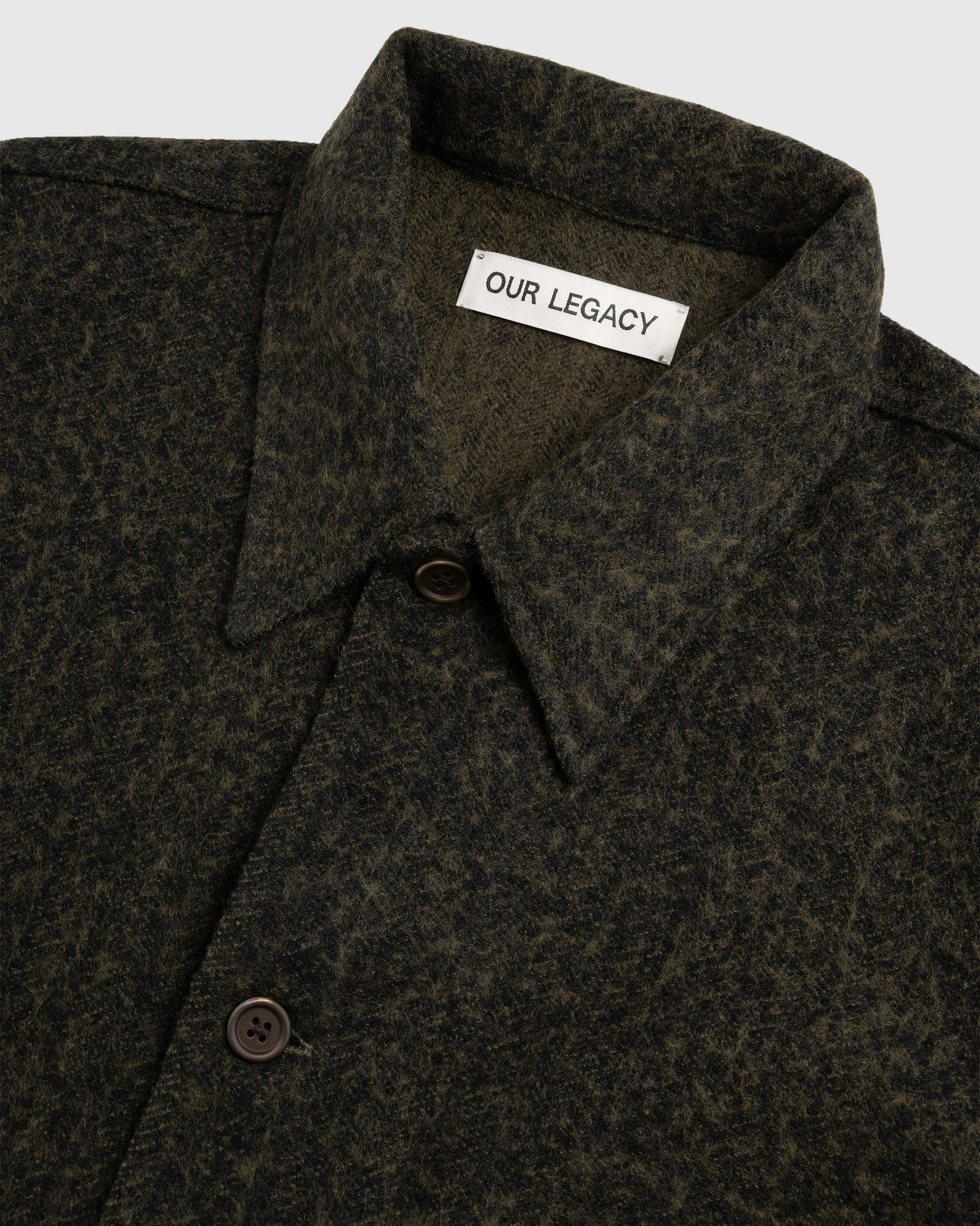 Our Legacy – Haven Jacket Black/Moss Fuzz Wool | Highsnobiety Shop