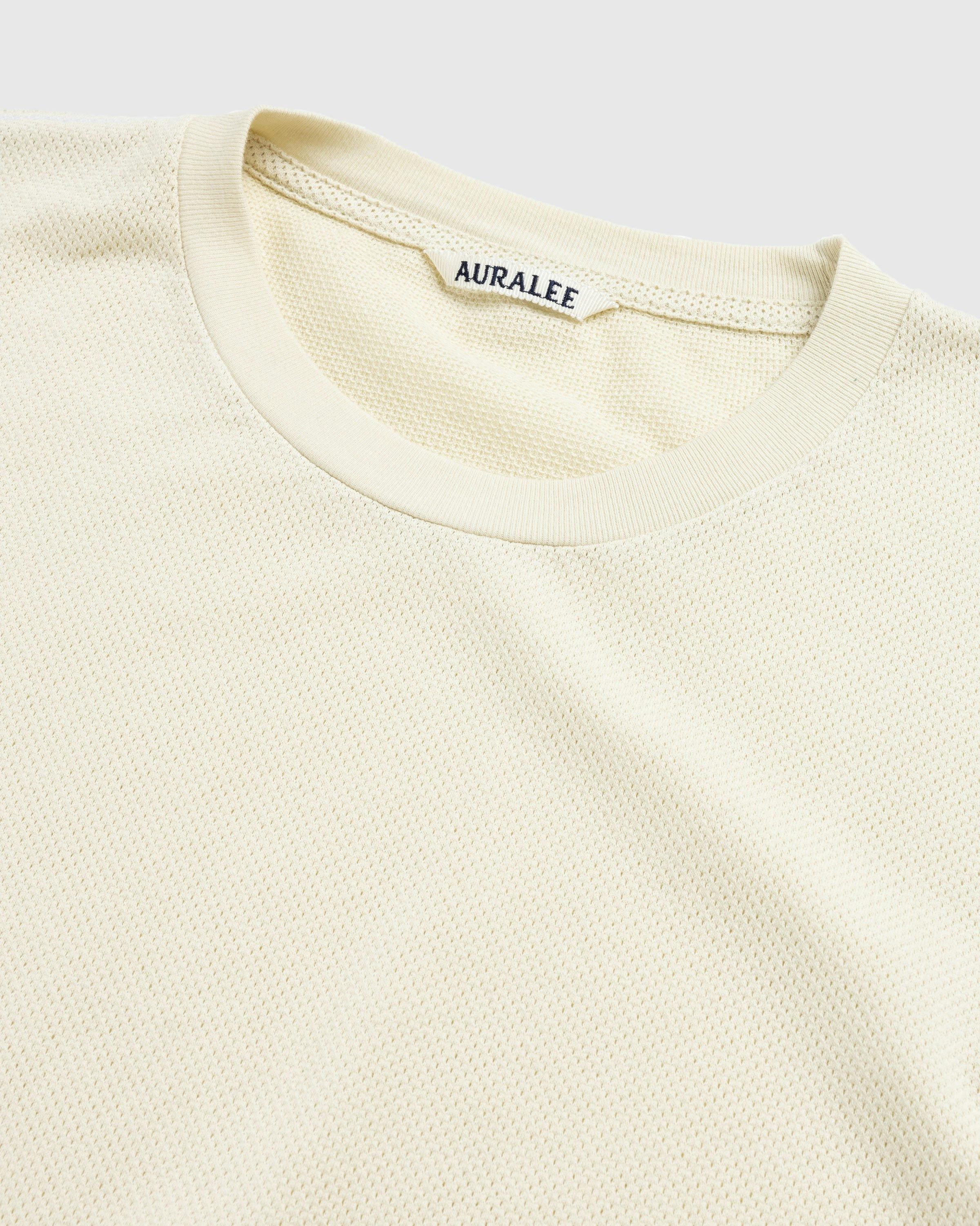 Auralee – Cotton Mesh Dyed Tee Ivory | Highsnobiety Shop