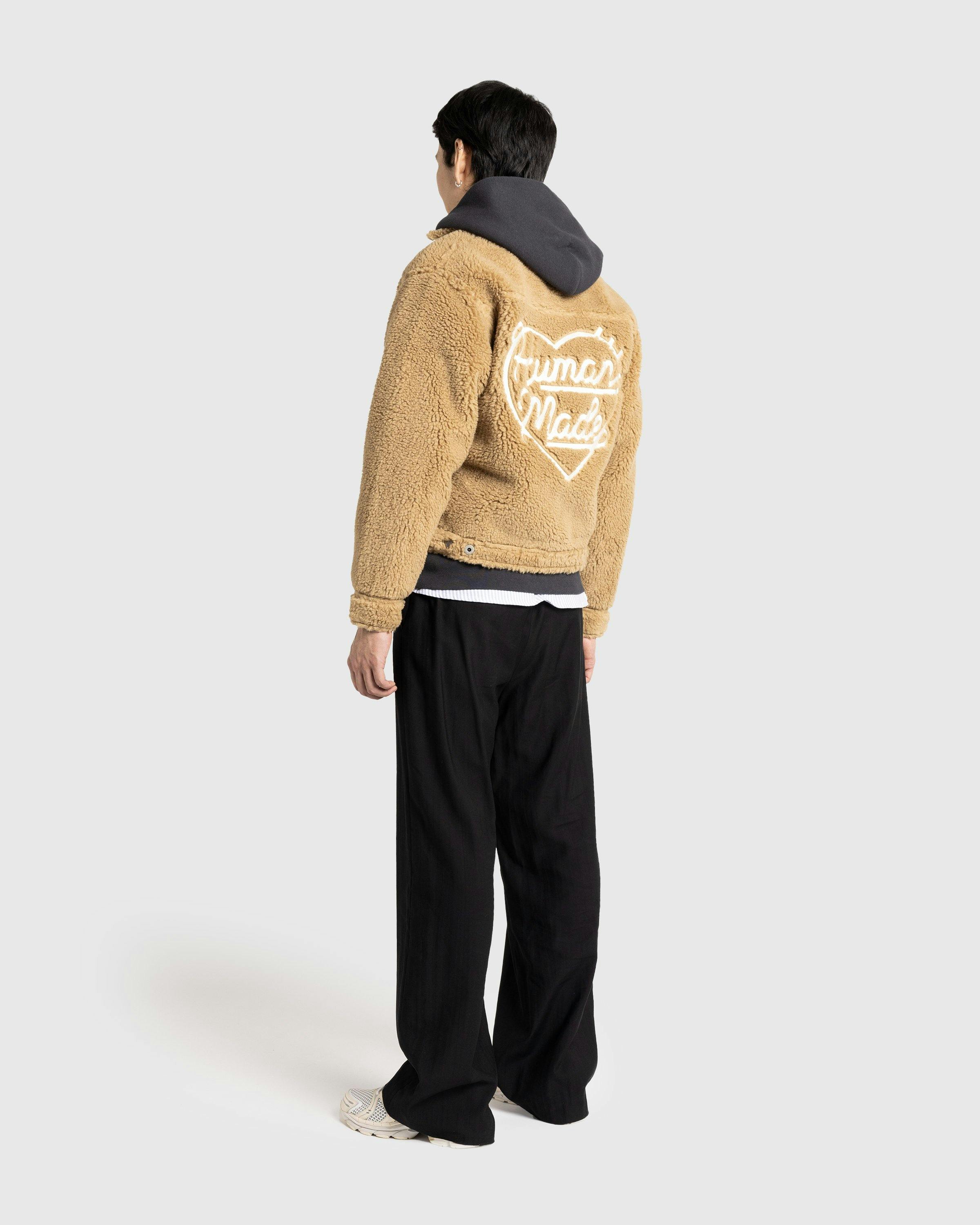 Human Made – Wool Blended Boa Fleece Work Jacket Beige | Highsnobiety Shop