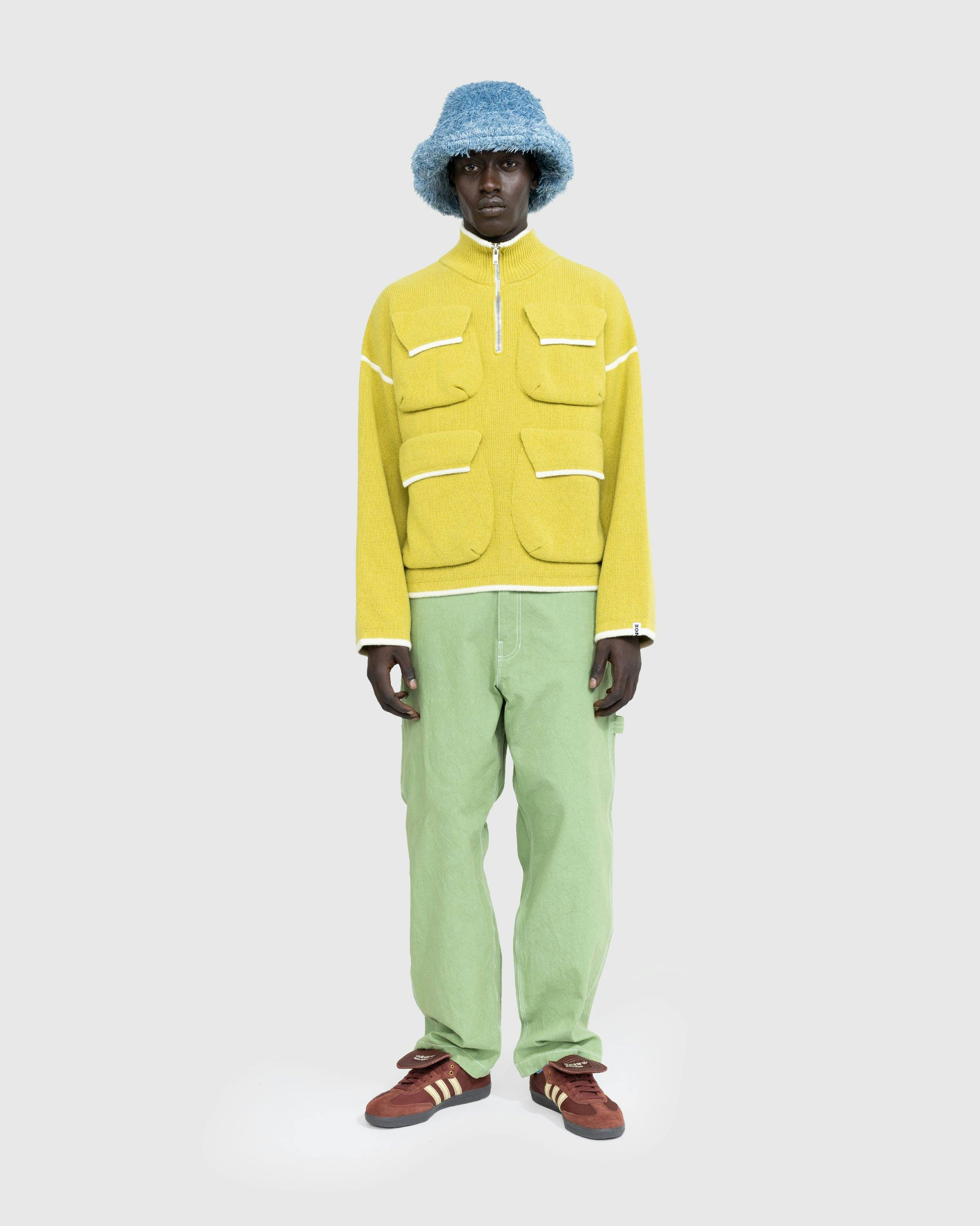 Bonsai – Half-Zip Cargo Sweater Yellow | Highsnobiety Shop
