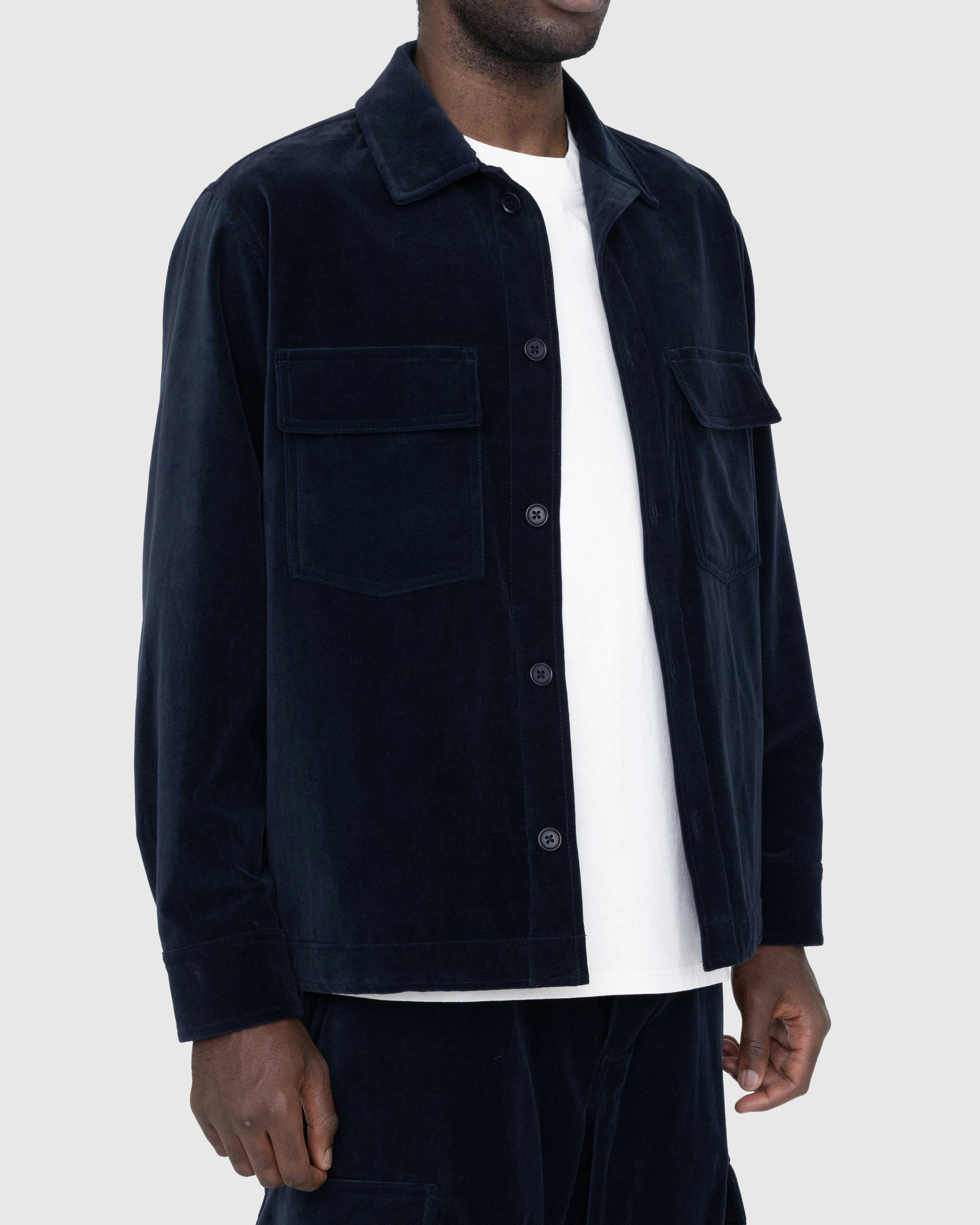 Highsnobiety – Moleskin CPO Shirt Navy | Highsnobiety Shop