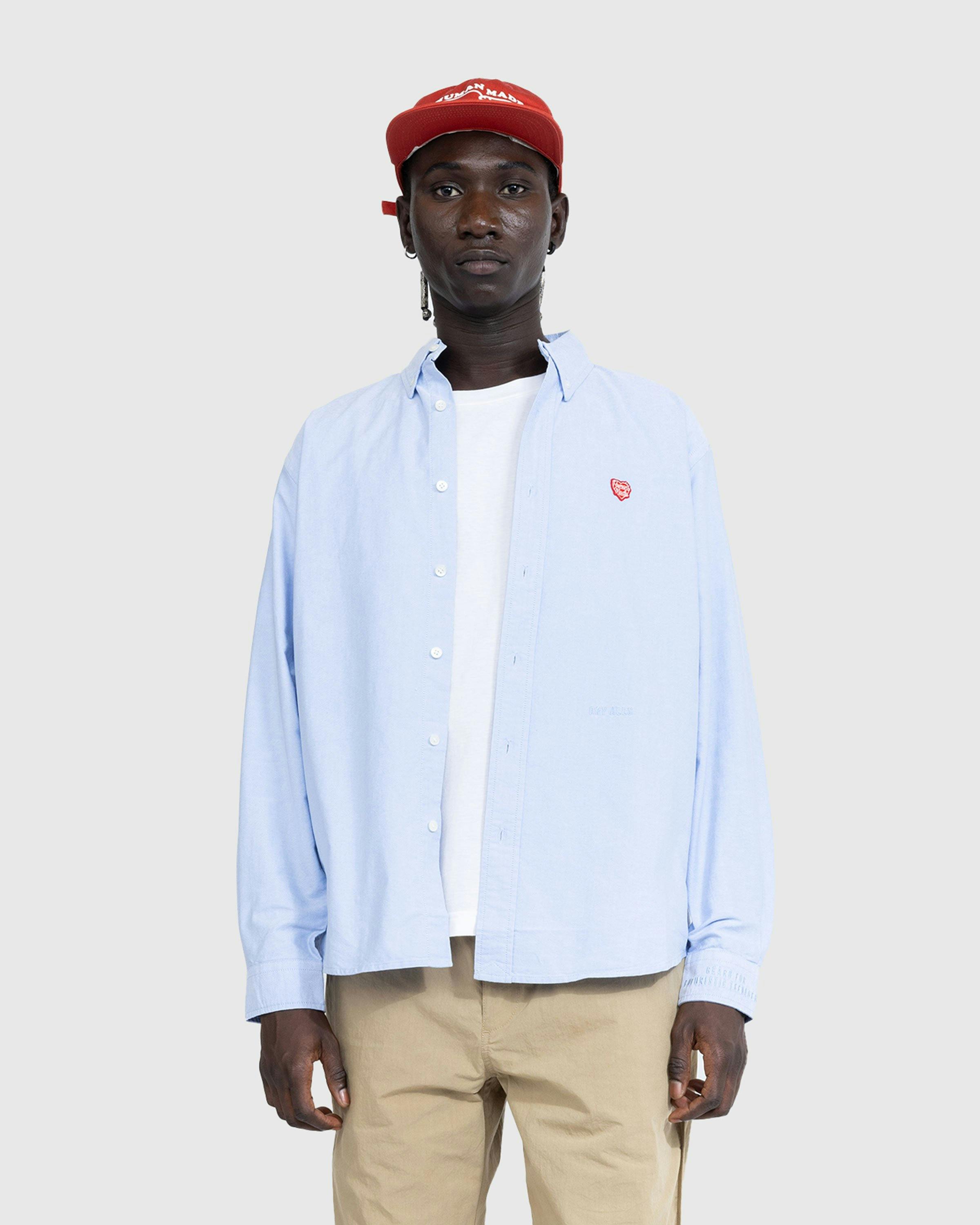 Human Made – Oxford B.D Long-Sleeve Shirt Blue | Highsnobiety Shop