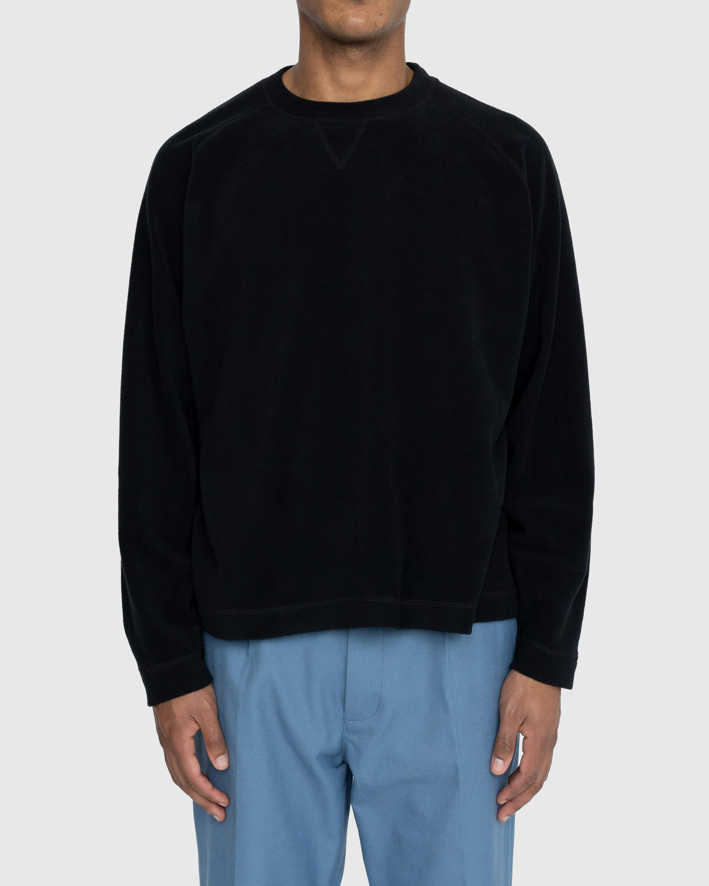 Highsnobiety – Polar Fleece Raglan Sweater Black | Highsnobiety Shop