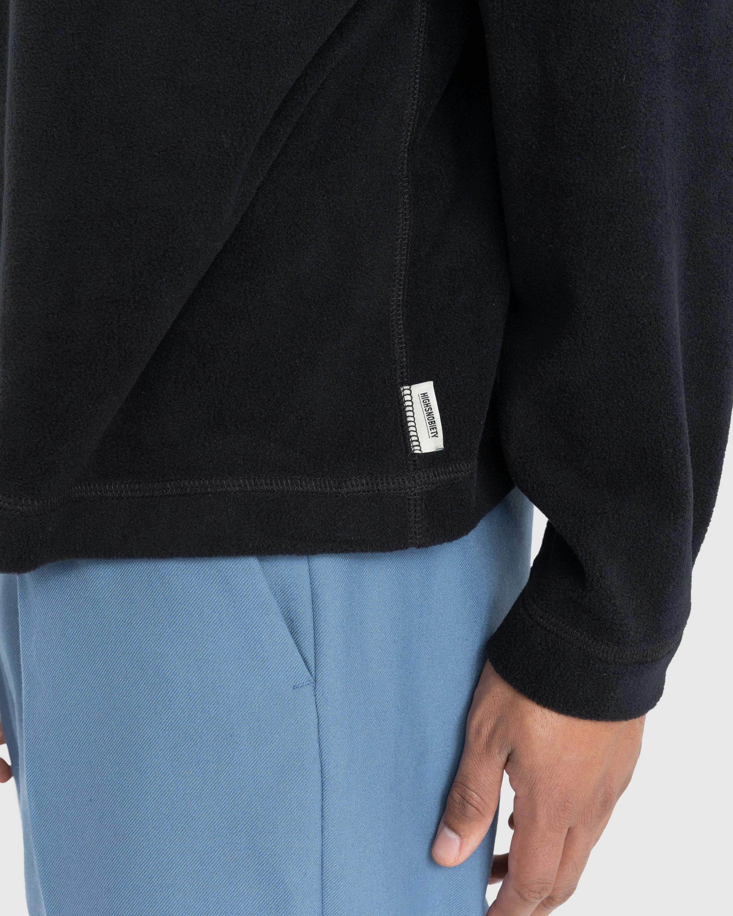 Highsnobiety – Polar Fleece Raglan Sweater Black | Highsnobiety Shop