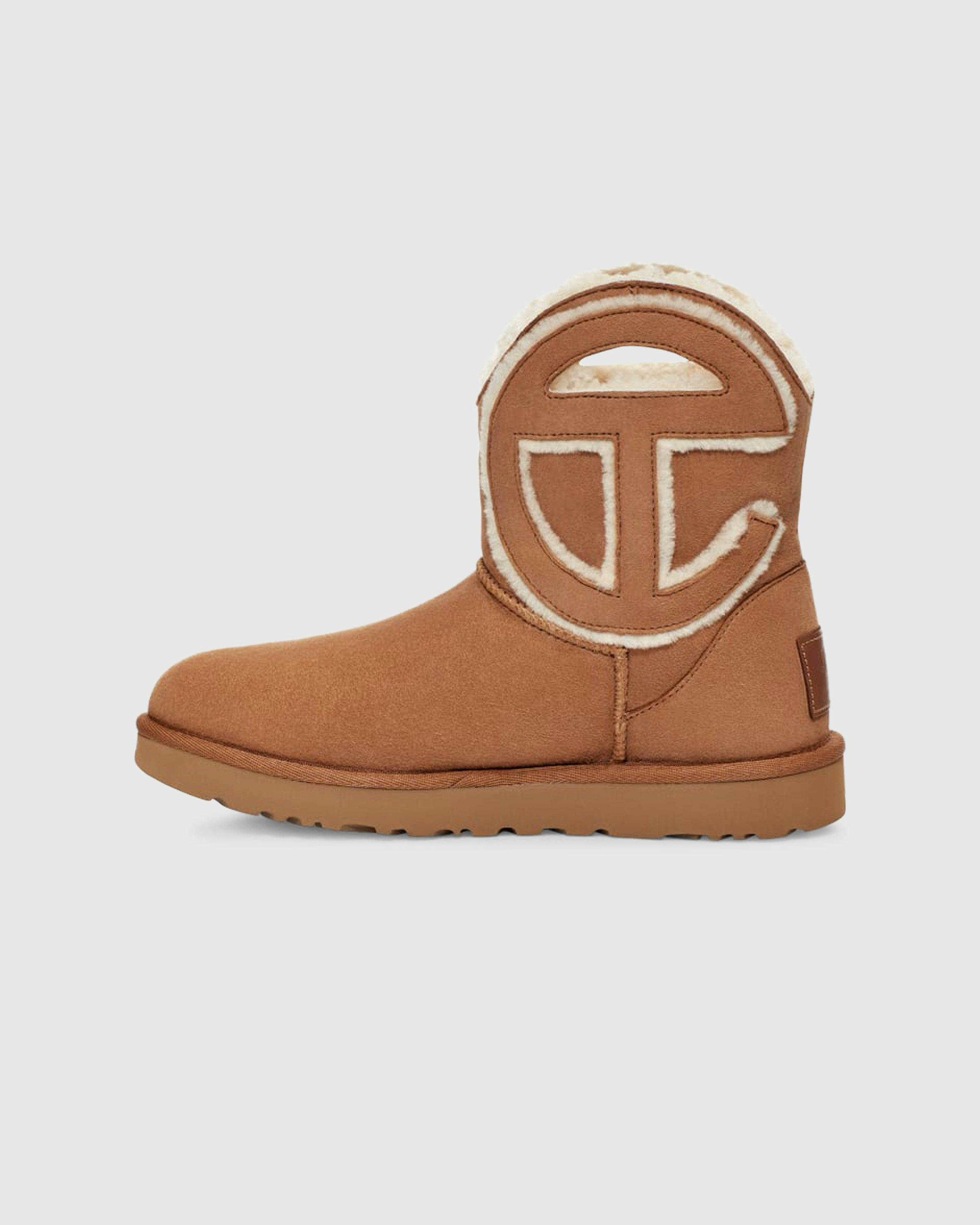 Ugg x Telfar – Logo Mini Boot Chestnut | Highsnobiety Shop