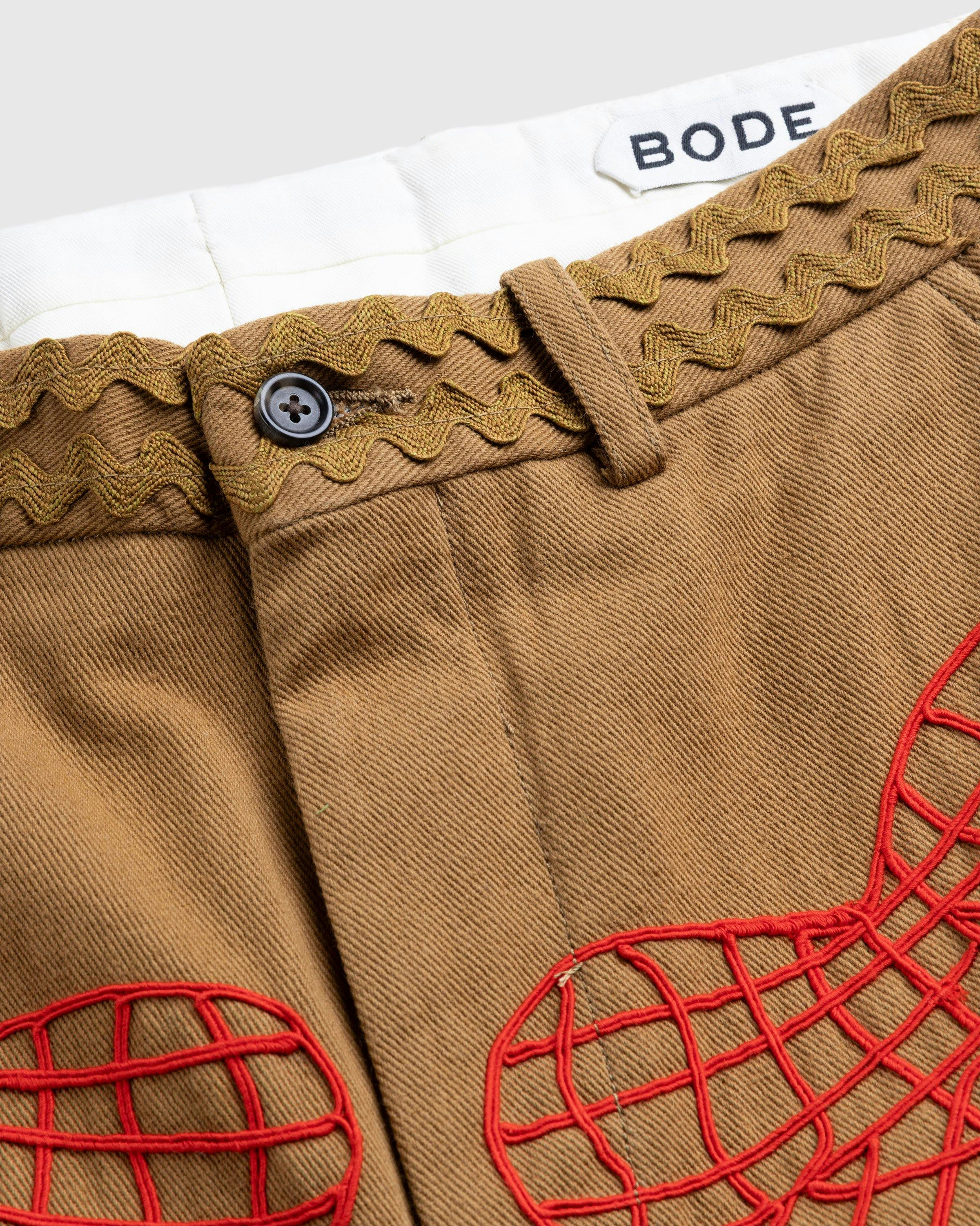 Bode – Field Maple Trousers Brown/Red | Highsnobiety Shop