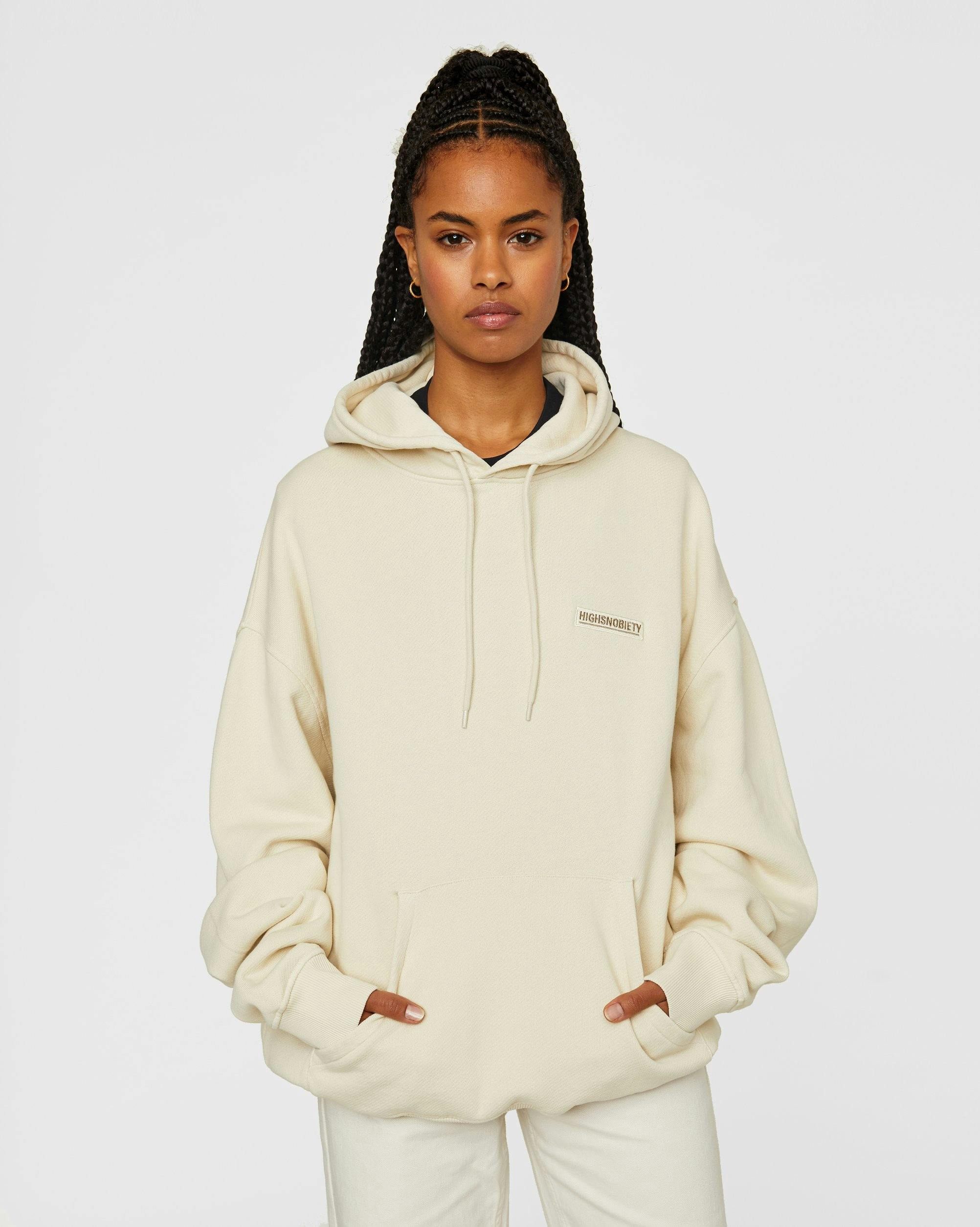 Highsnobiety – Staples Hoodie Eggshell