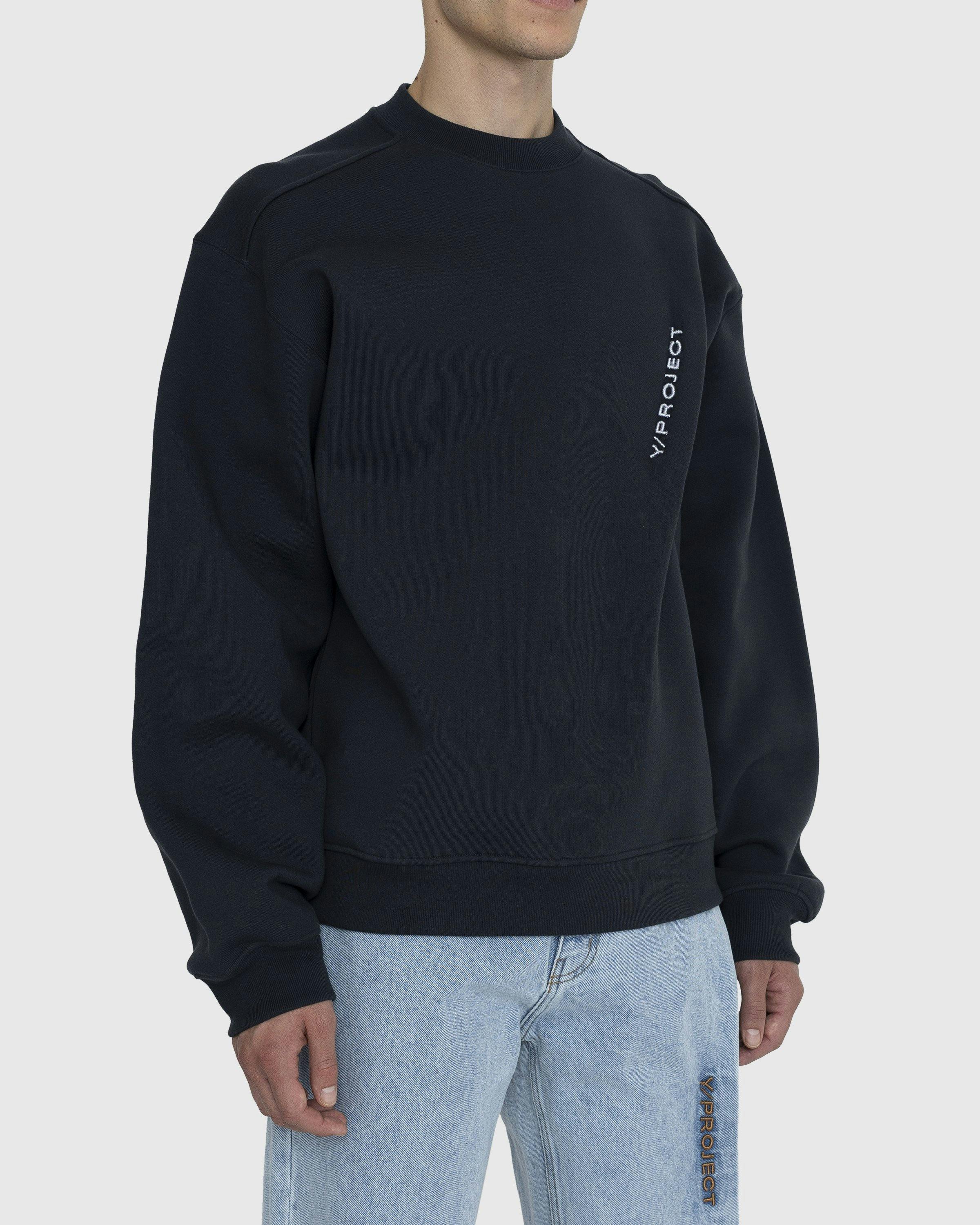 Y/Project – Pinched Logo Sweatshirt Navy | Highsnobiety Shop