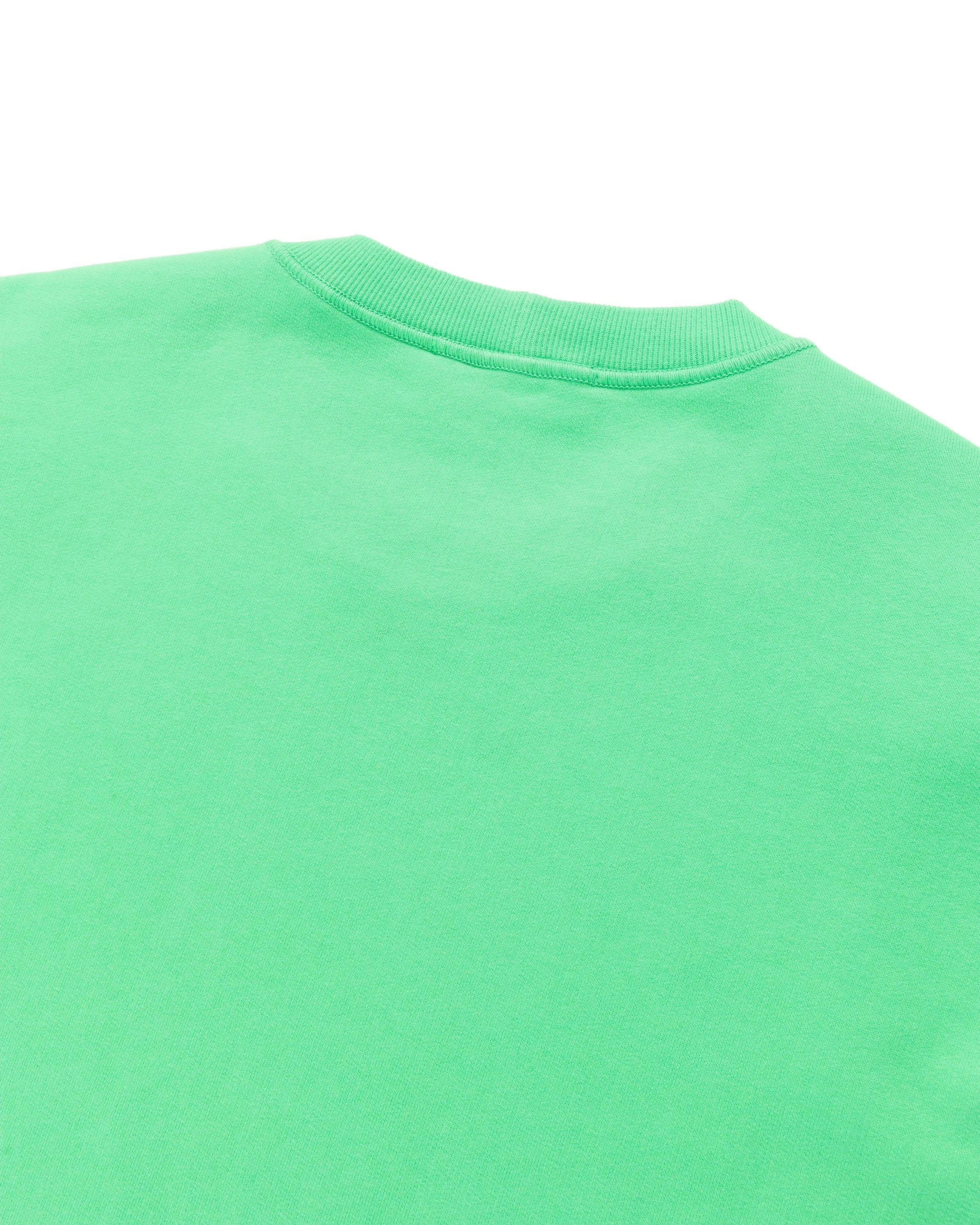 Stone Island – Garment-Dyed Fleece Crewneck Sweatshirt Light Green ...