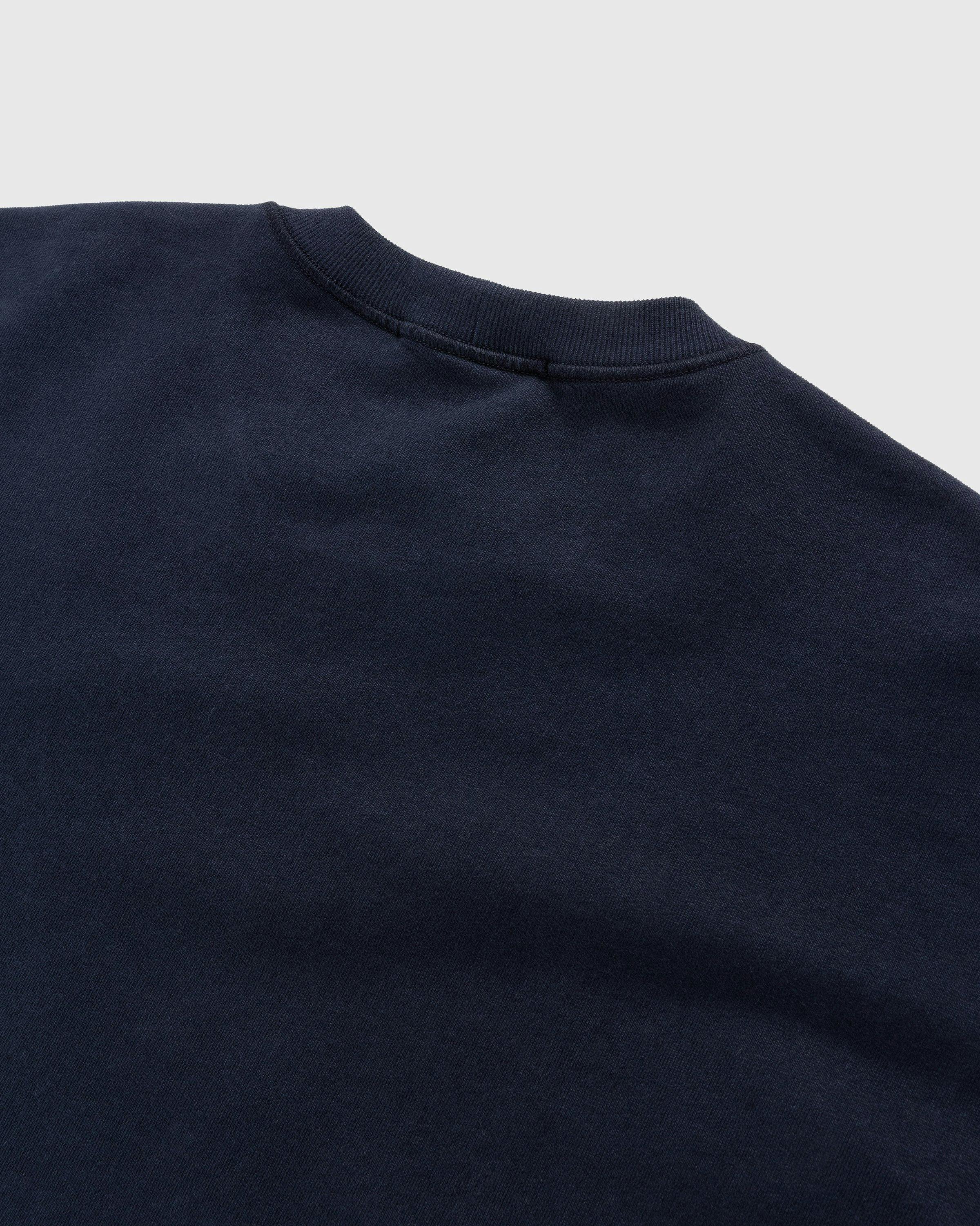 Stone Island – Garment-Dyed Fleece Crewneck Sweatshirt Navy Blue ...