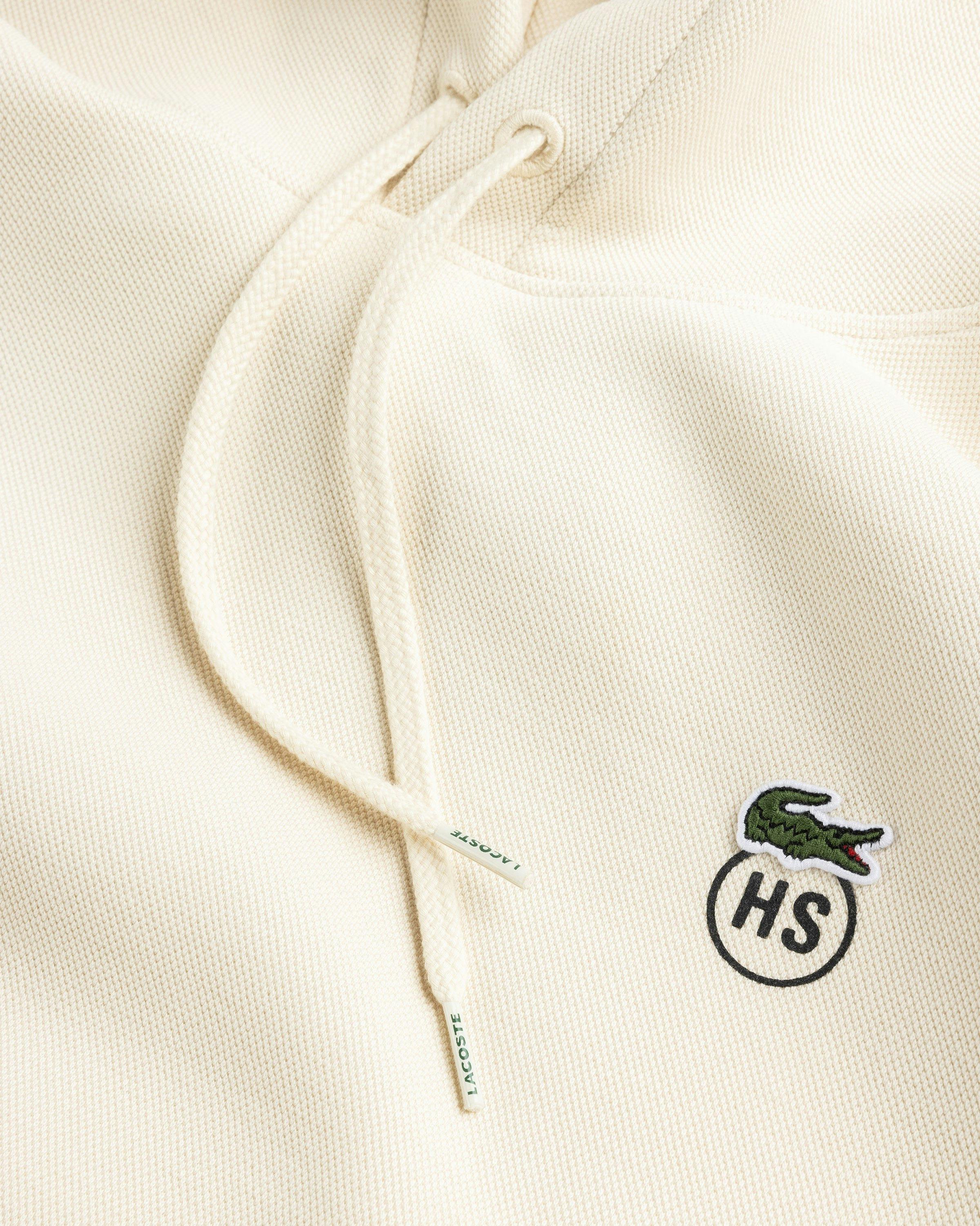 Lacoste x Highsnobiety – Double-Faced Piqué Hoodie Eggshell ...