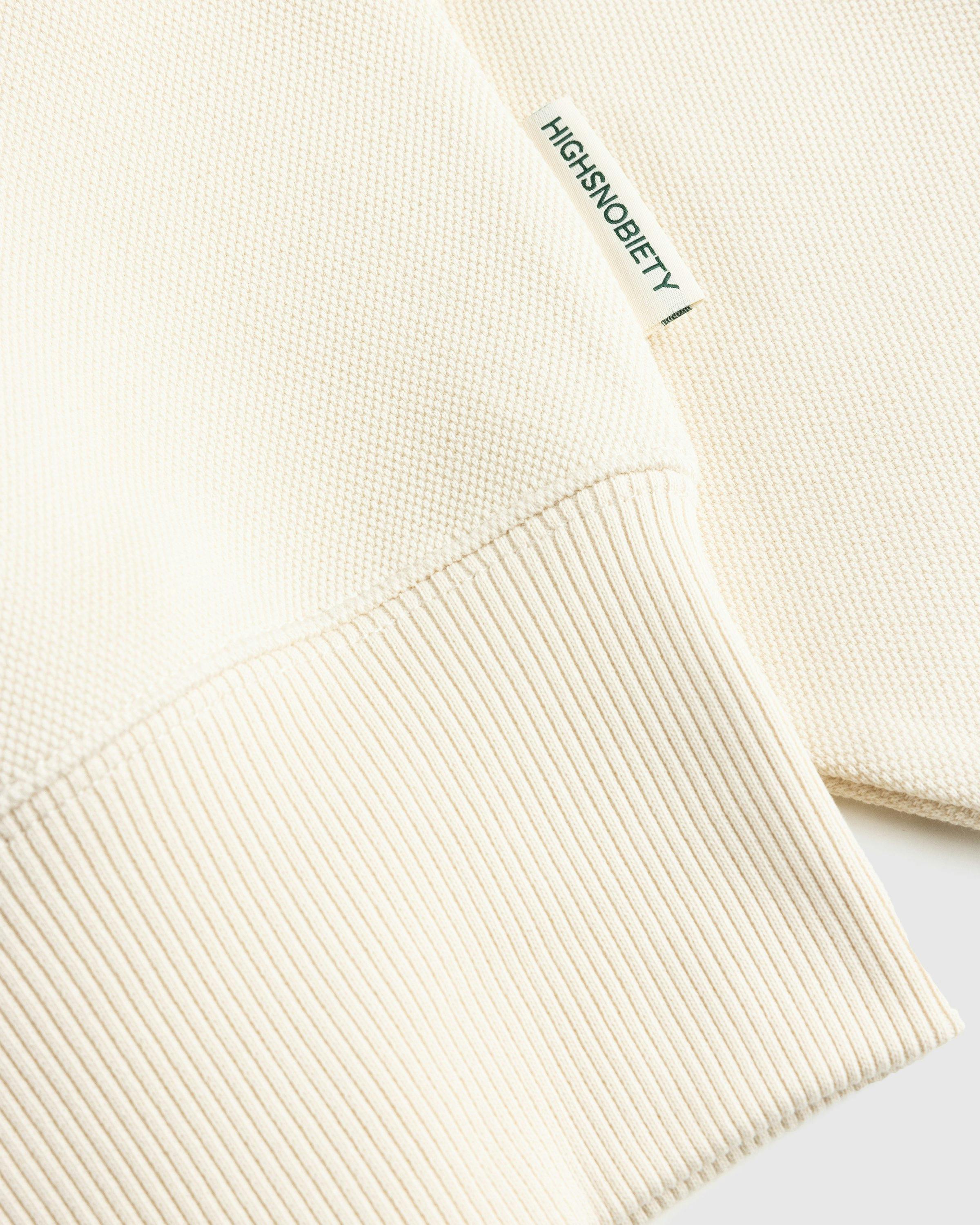 Lacoste x Highsnobiety – Double-Faced Piqué Hoodie Eggshell ...