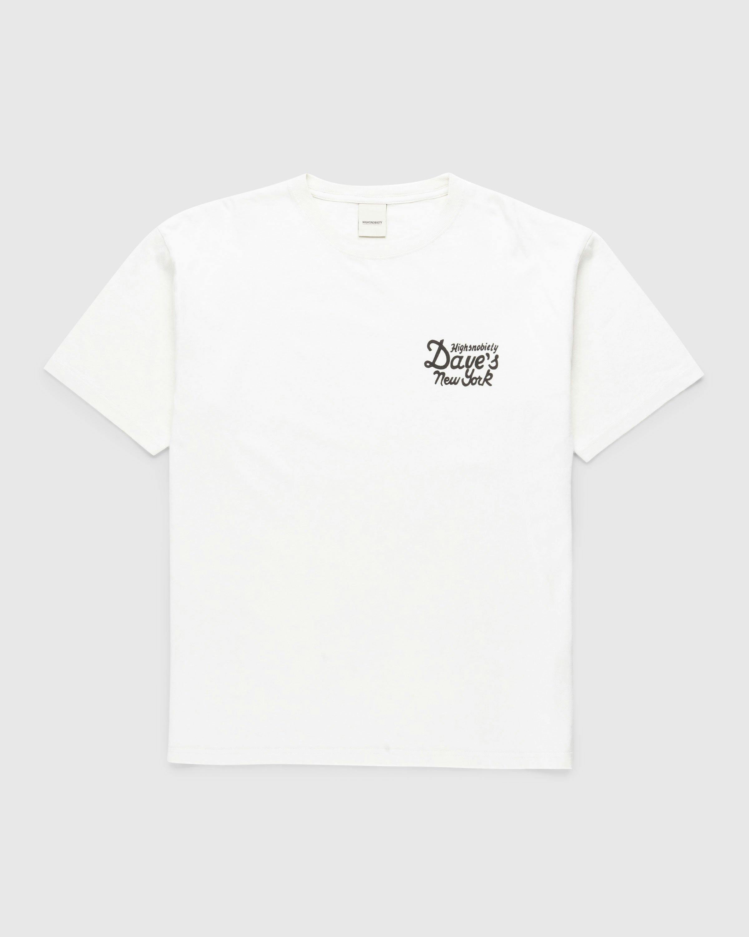 Dave's New York x Highsnobiety – T-Shirt Eggshell | Highsnobiety Shop