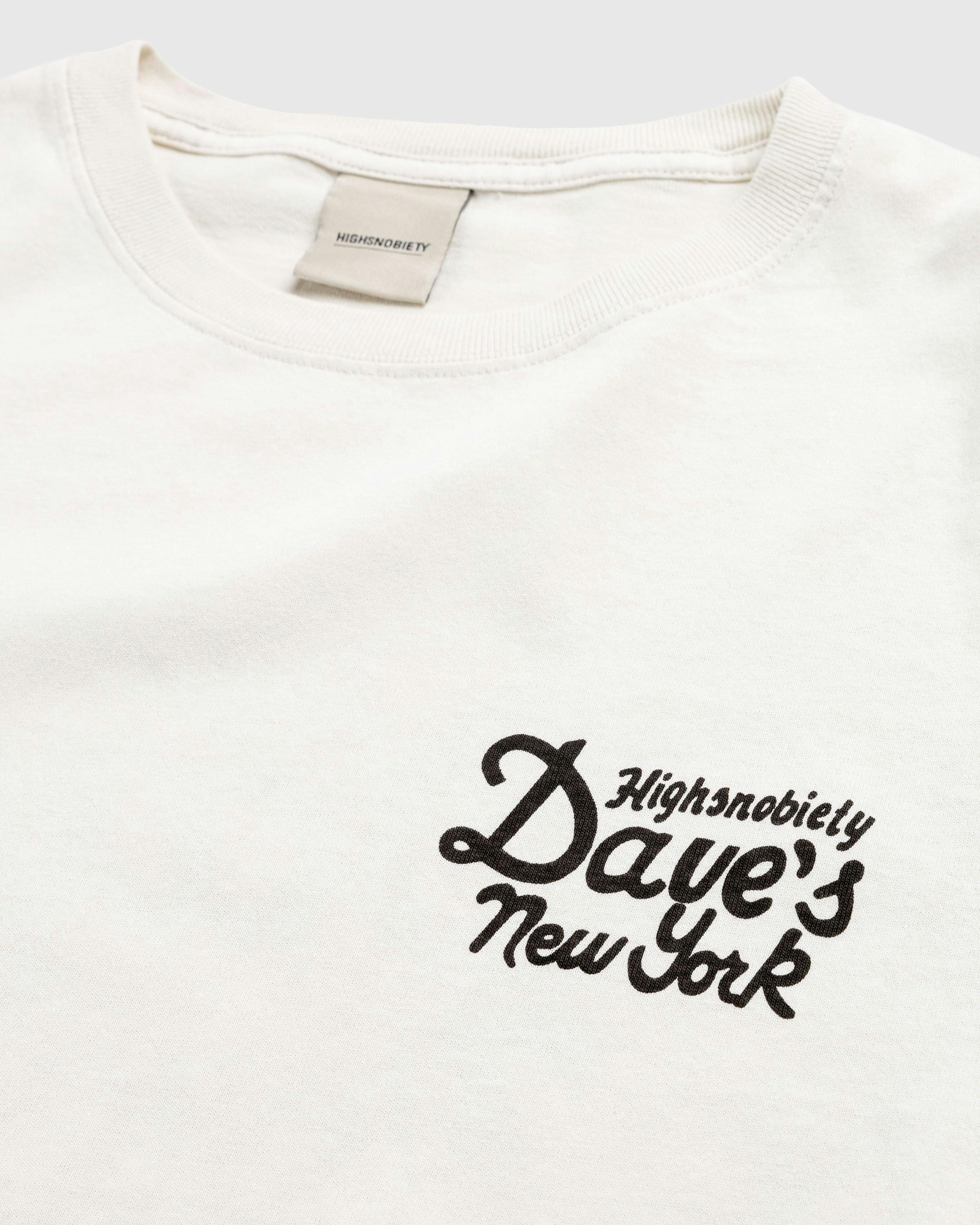 Dave's New York x Highsnobiety – T-Shirt Eggshell | Highsnobiety Shop