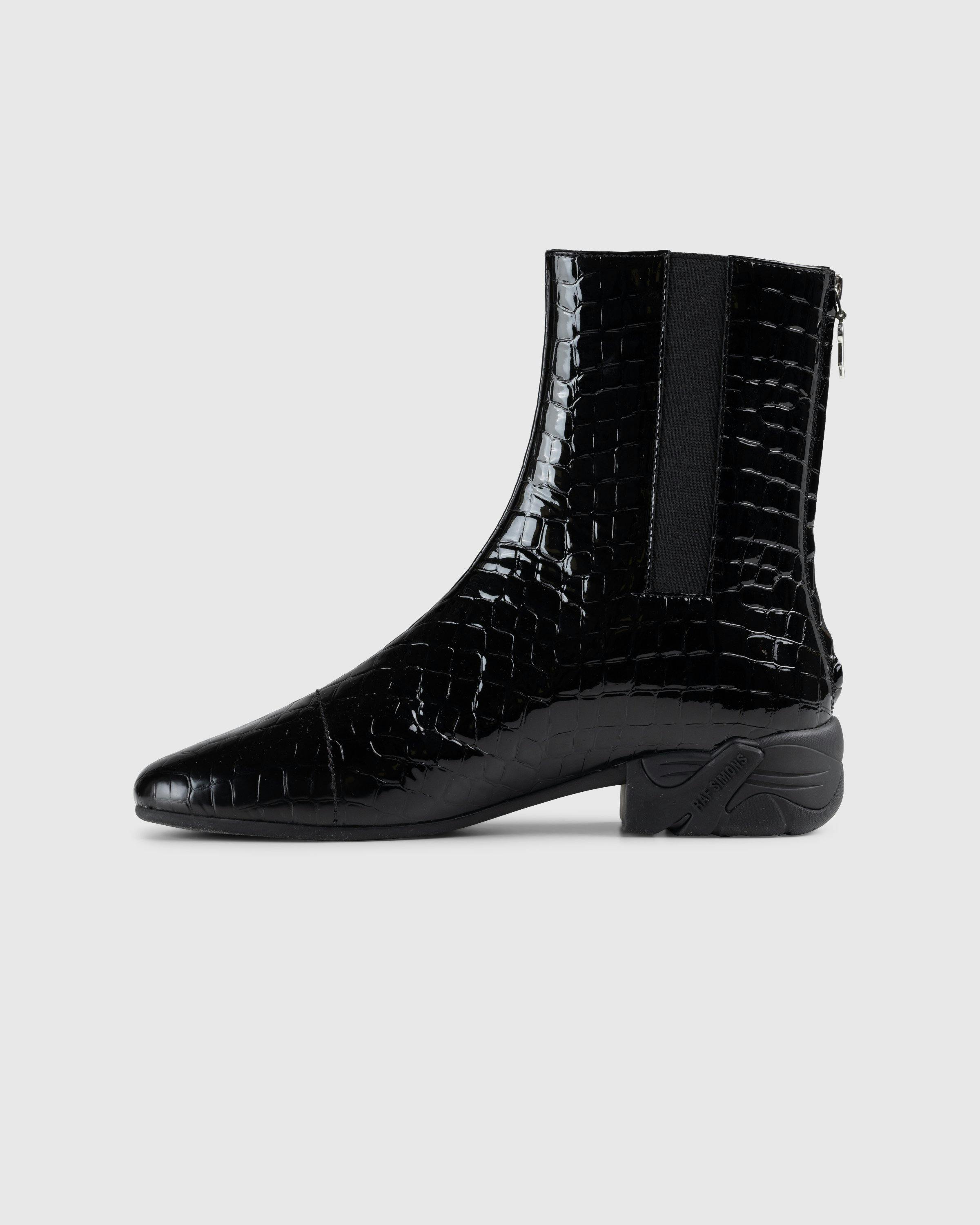 Raf Simons – Solaris High Leather Boot Black Croc | Highsnobiety Shop