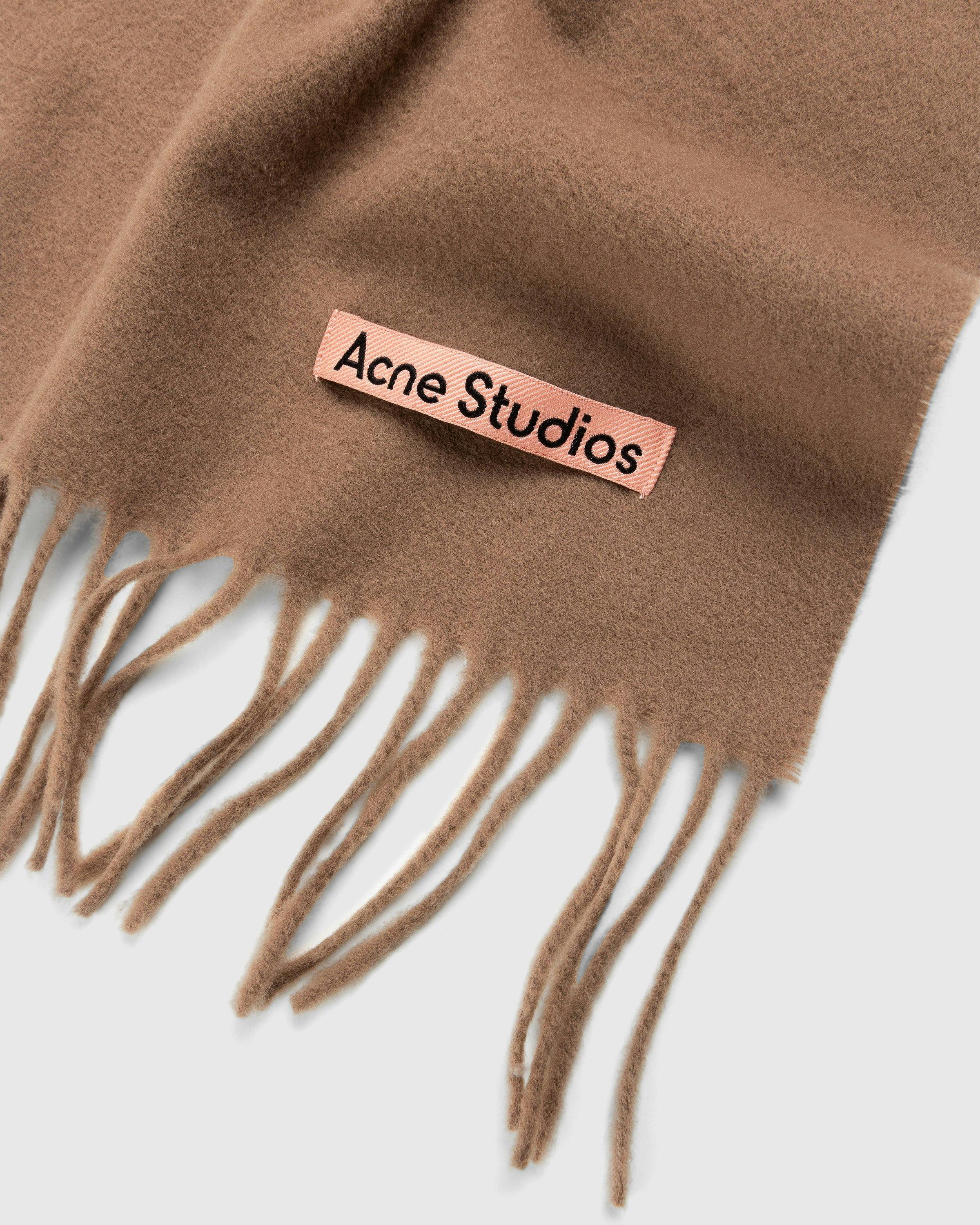 Acne Studios – Wool Fringe Scarf Brown | Highsnobiety Shop