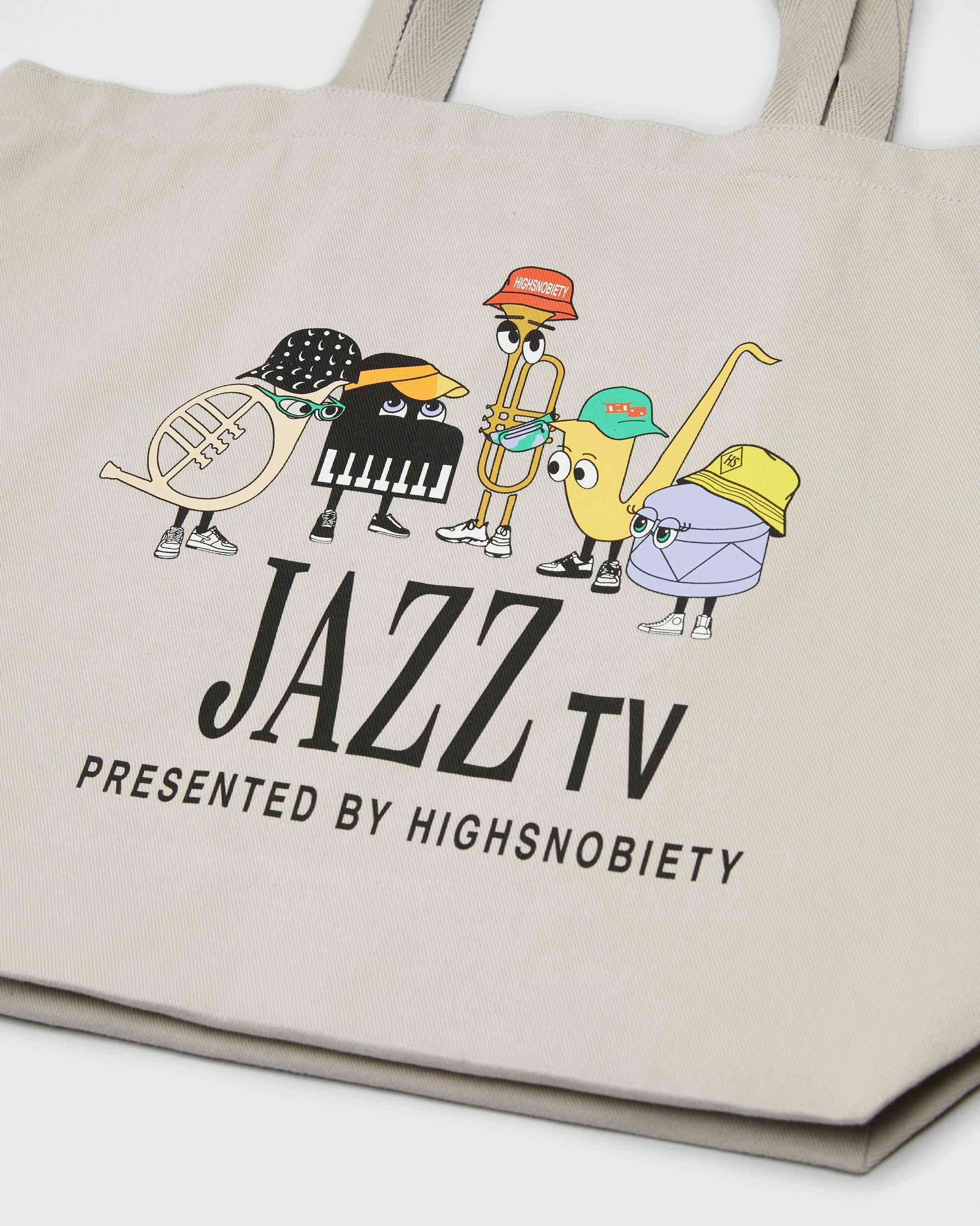 Highsnobiety – Newport Jazz Logo Tote Beige | Highsnobiety Shop