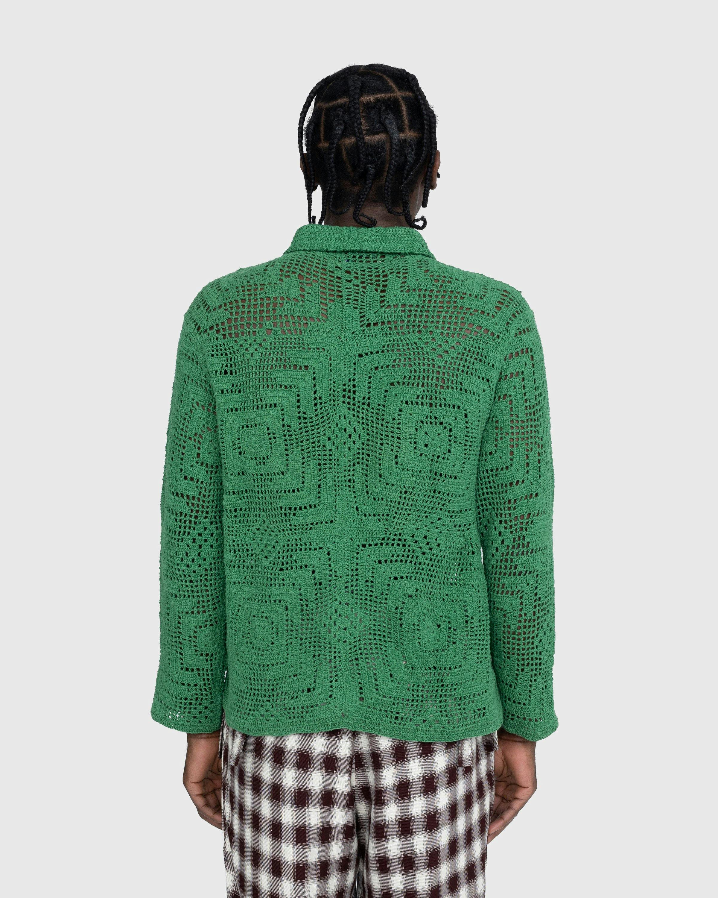 Bode – Crochet Overshirt Green | Highsnobiety Shop