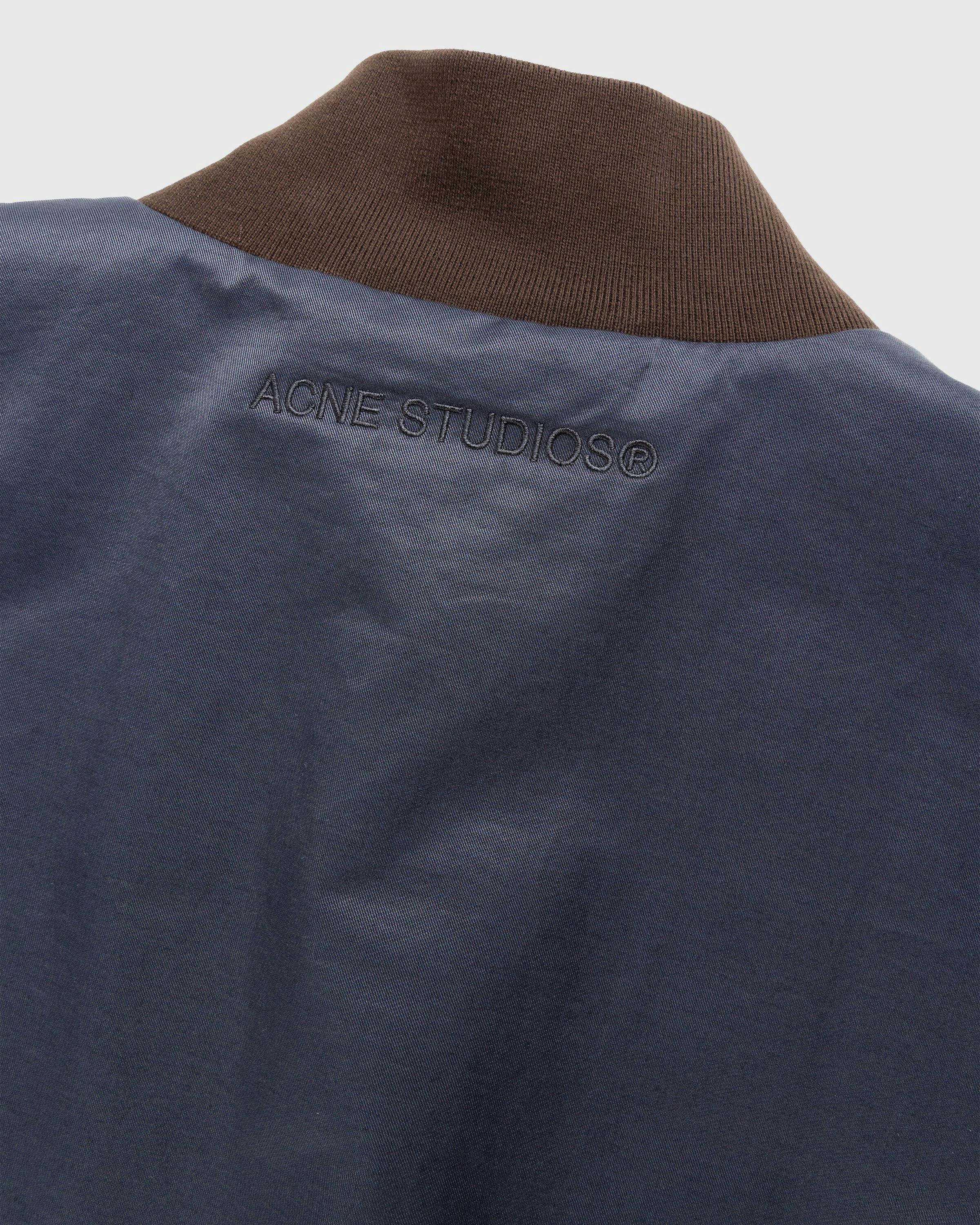 Acne Studios – Reversible Patch Bomber Jacket Anthracite Grey ...