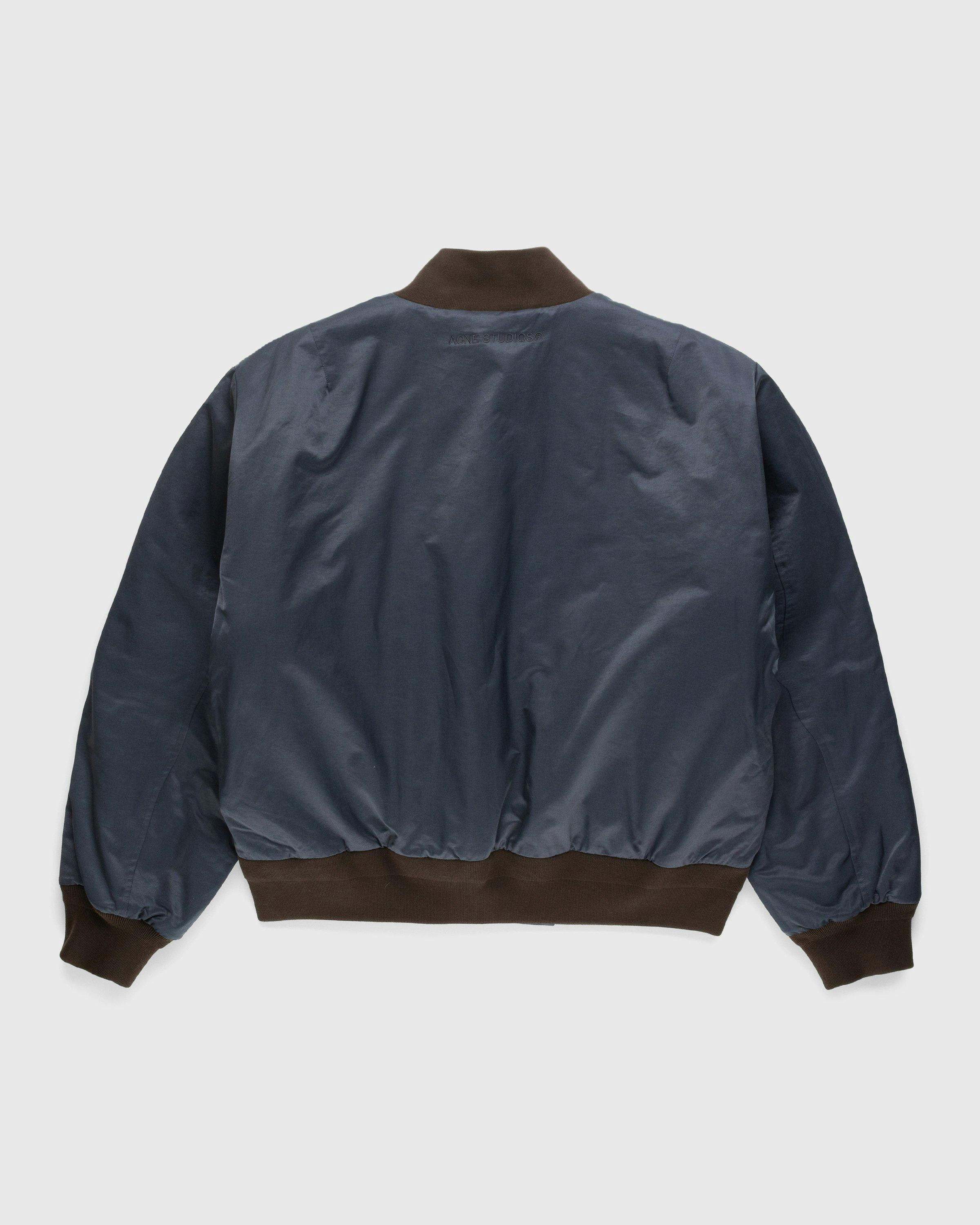 Acne Studios – Reversible Patch Bomber Jacket Anthracite Grey ...