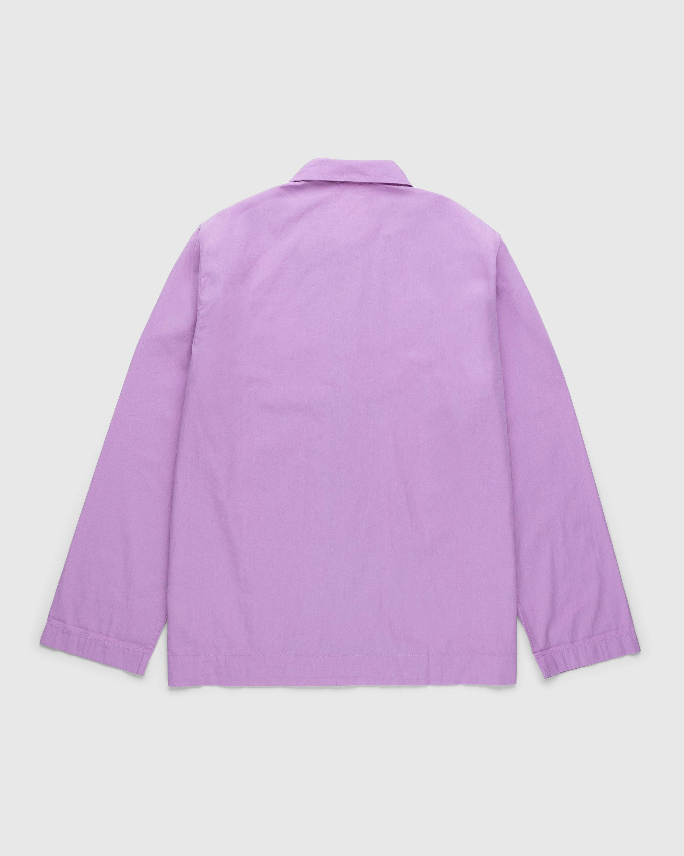 Tekla – Cotton Poplin Pyjamas Shirt Purple Pink | Highsnobiety Shop