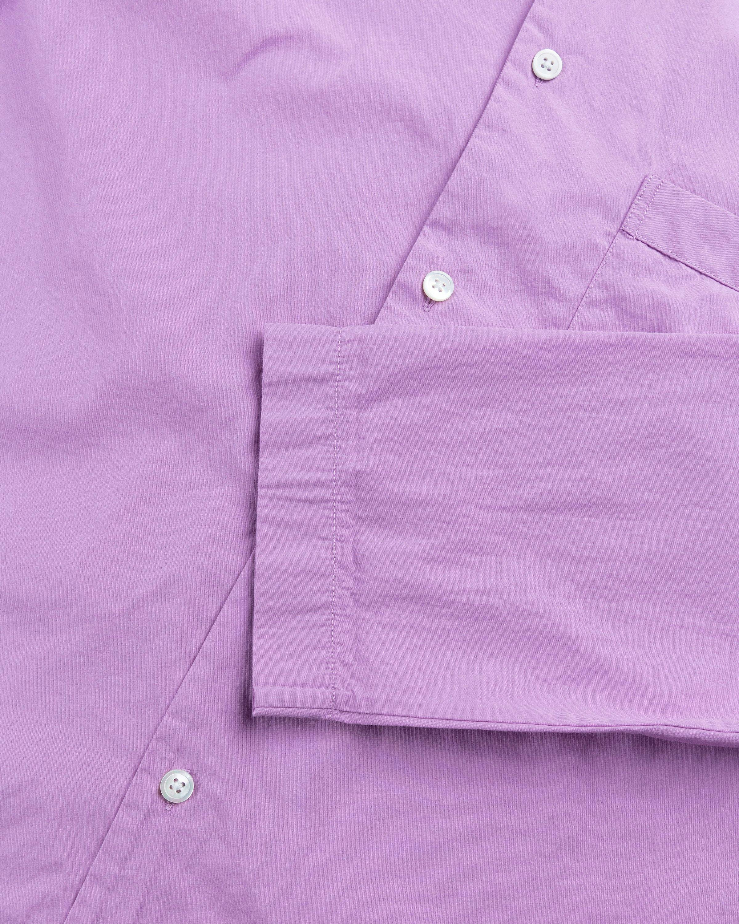 Tekla – Cotton Poplin Pyjamas Shirt Purple Pink | Highsnobiety Shop