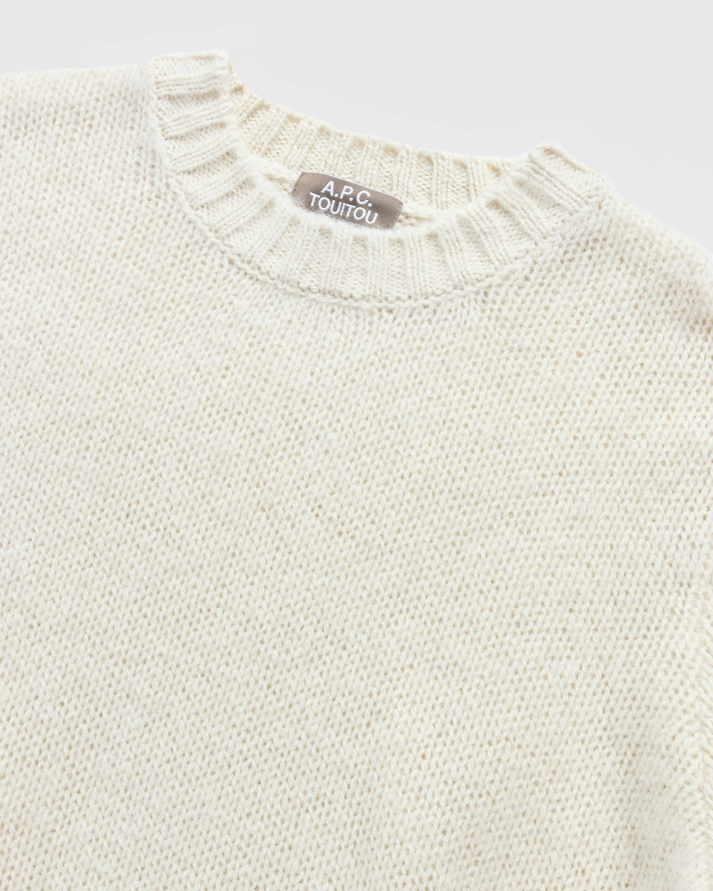 A.P.C. x Jean Touitou – Jim Sweater Off White | Highsnobiety Shop
