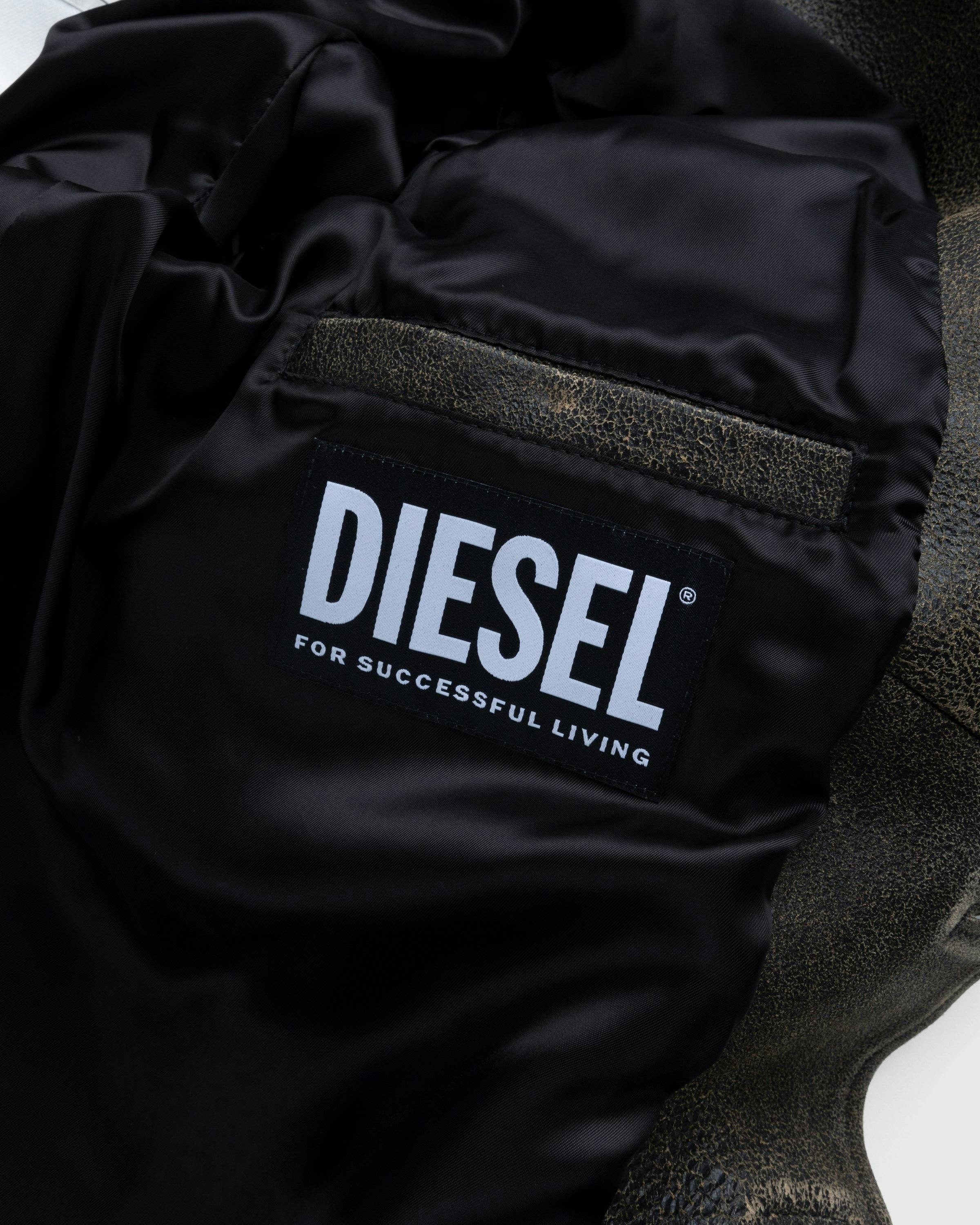 Diesel – Treat Cracked Leather Coat Brown | Highsnobiety Shop