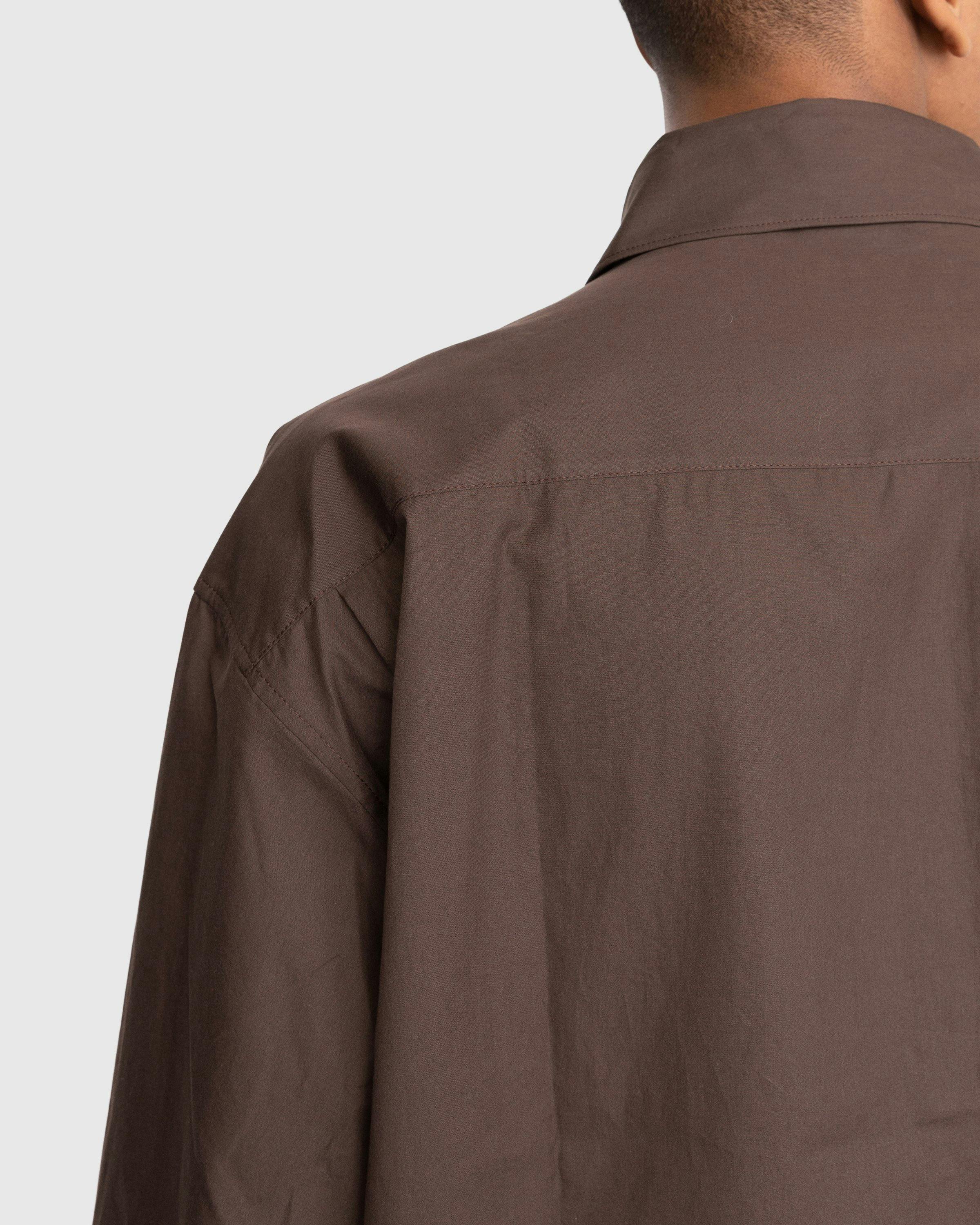 Lemaire – Regular Collar Twisted Shirt Brown | Highsnobiety Shop