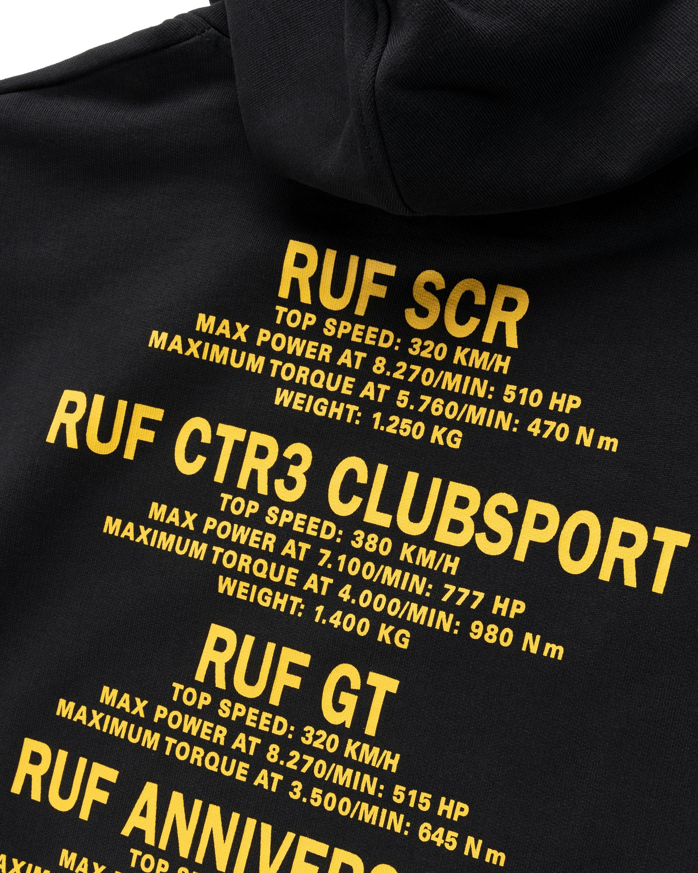 RUF x Highsnobiety – Vehicle Lineup Hoodie Black | Highsnobiety Shop