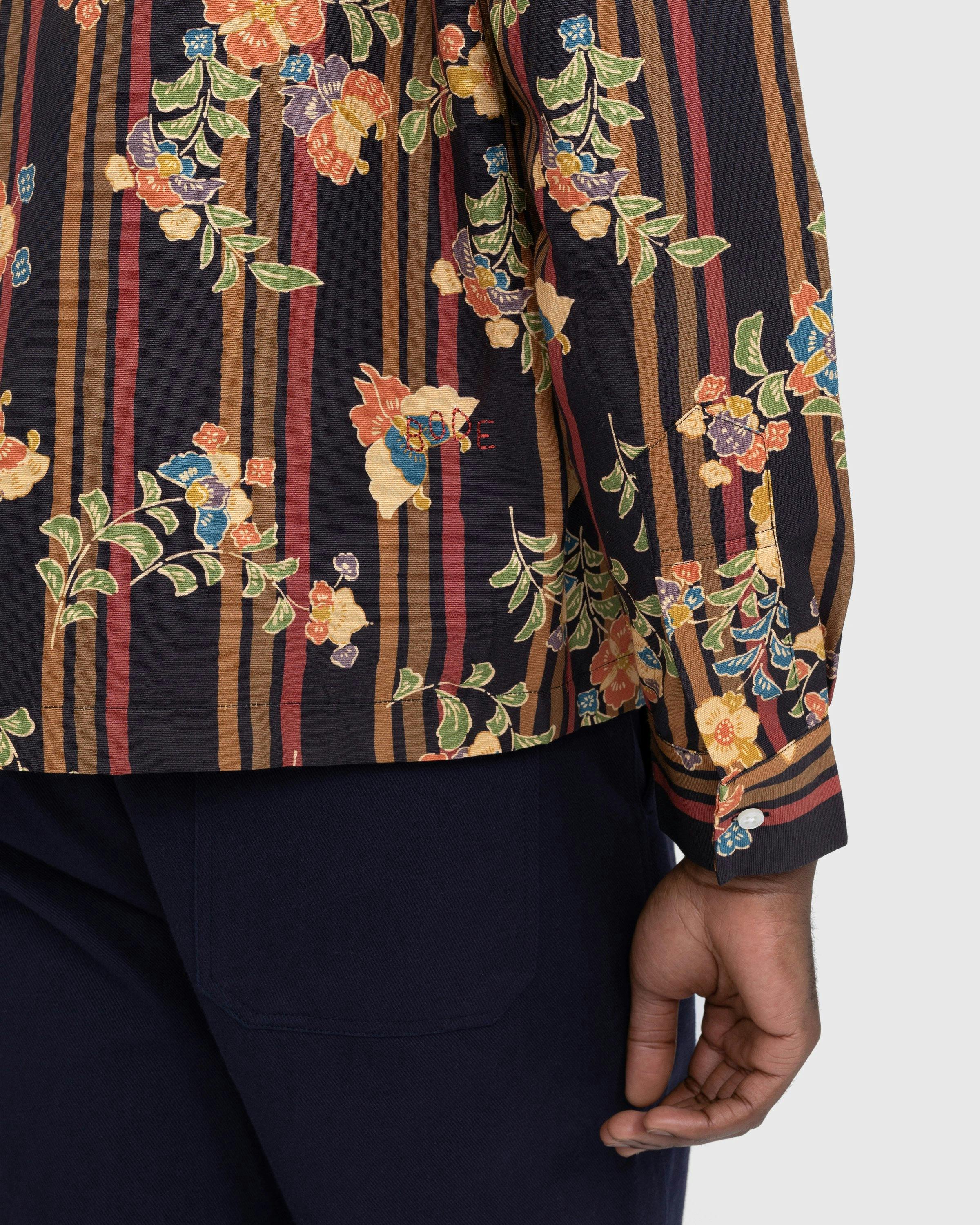 Bode – Butterfly Stripe Long-Sleeve Shirt Multi | Highsnobiety Shop
