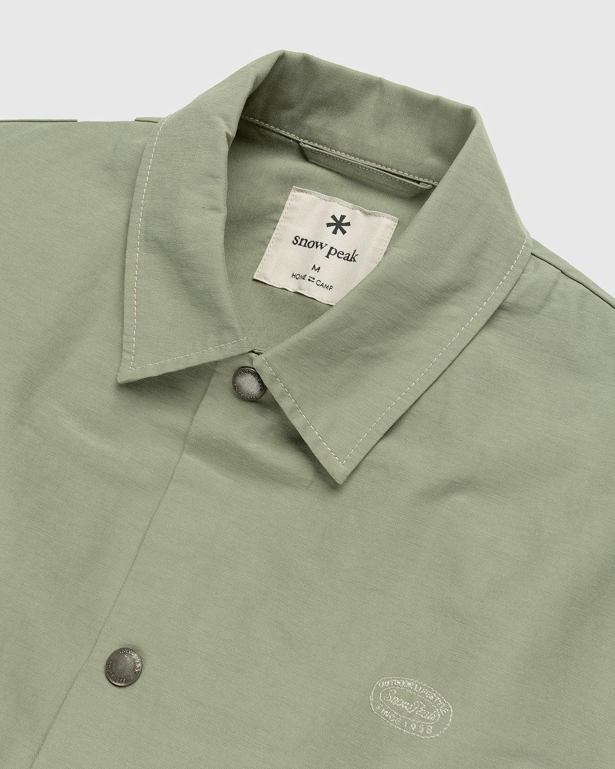 Snow Peak – Light Mountain Cloth Jacket Sage | Highsnobiety Shop