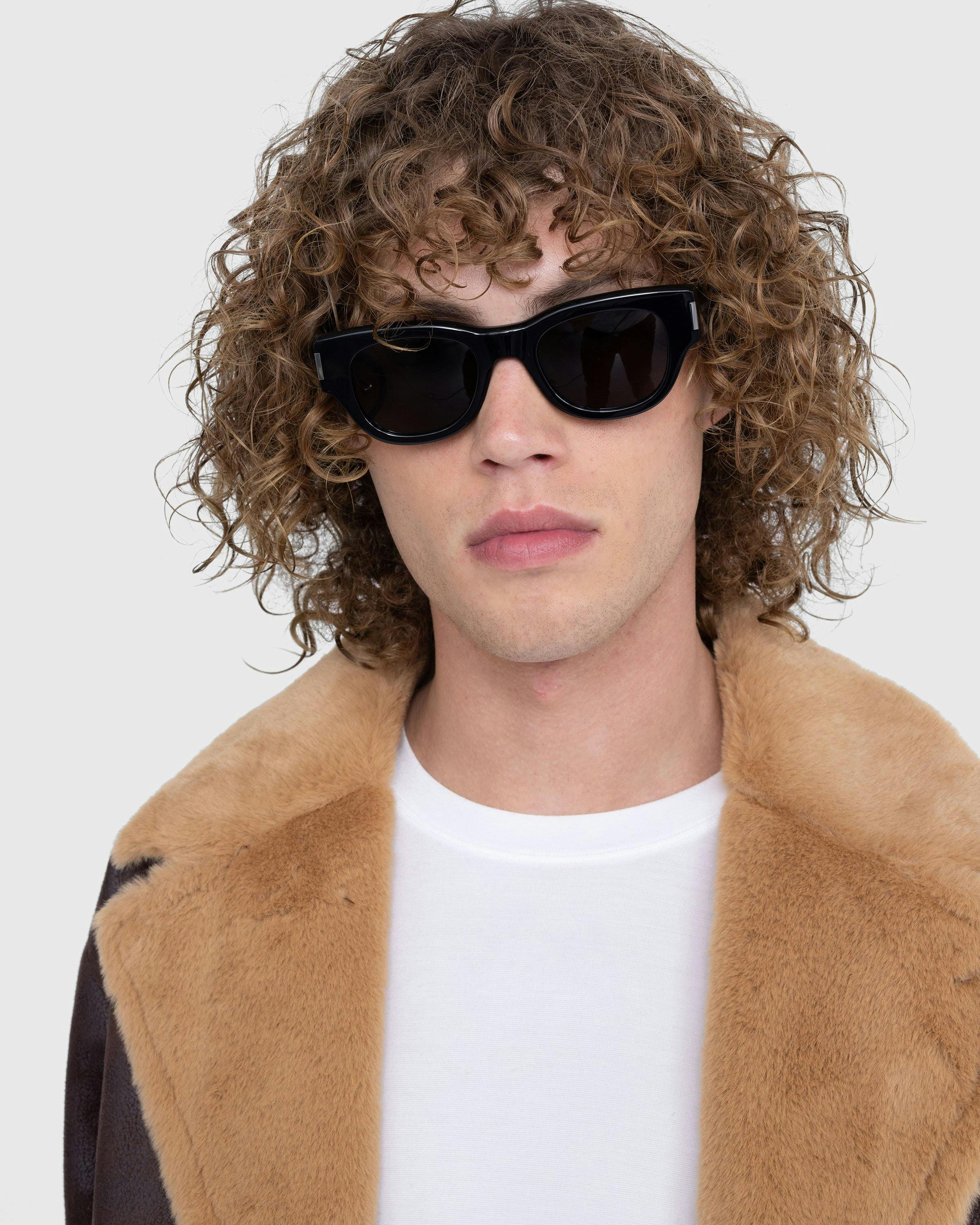 Saint Laurent – SL 573 Cat Eye Sunglasses Black/Crystal/Grey | Highsnobiety Shop