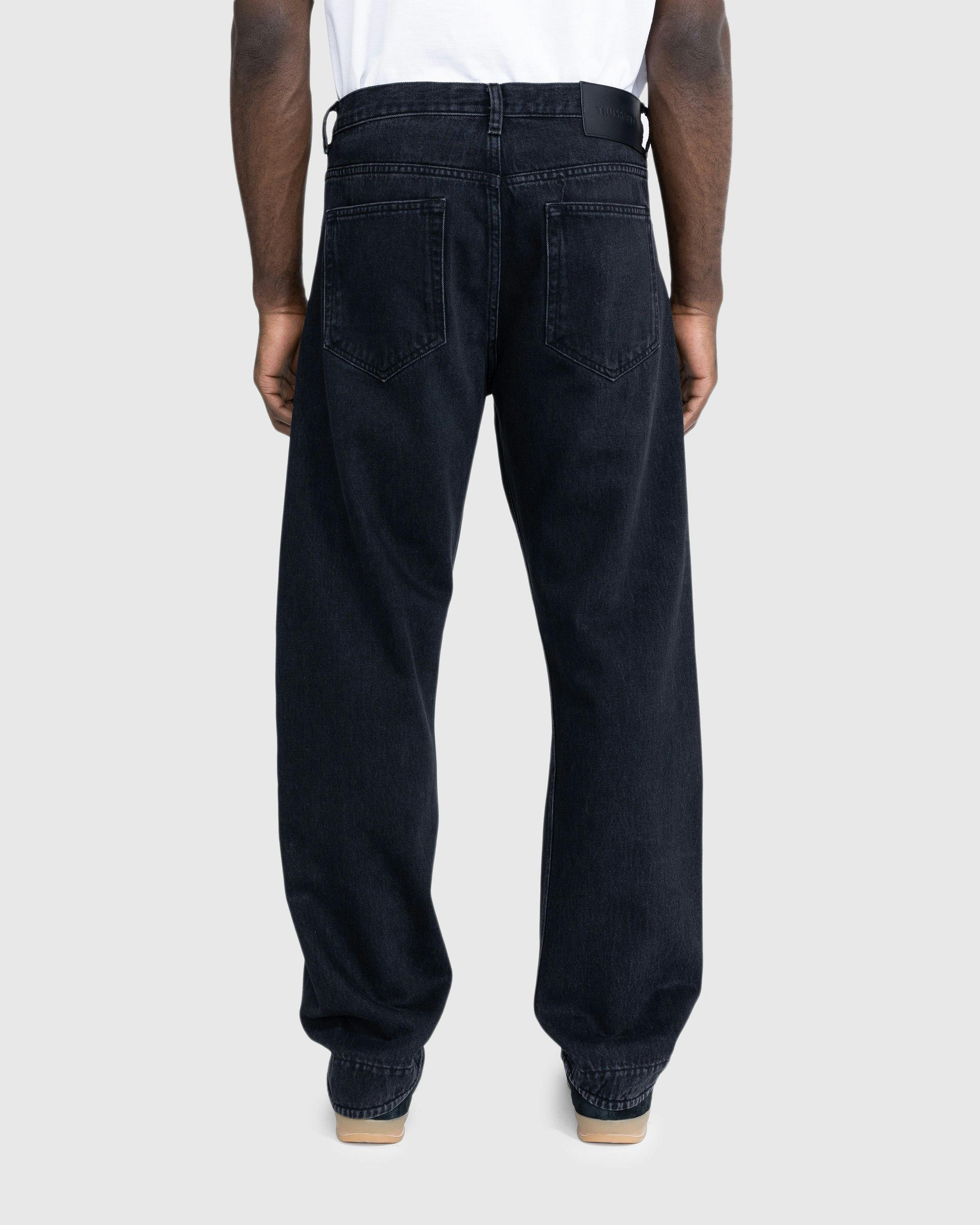 Trussardi – Five-Pocket Twisted Tapered Jeans Black Rigid ...