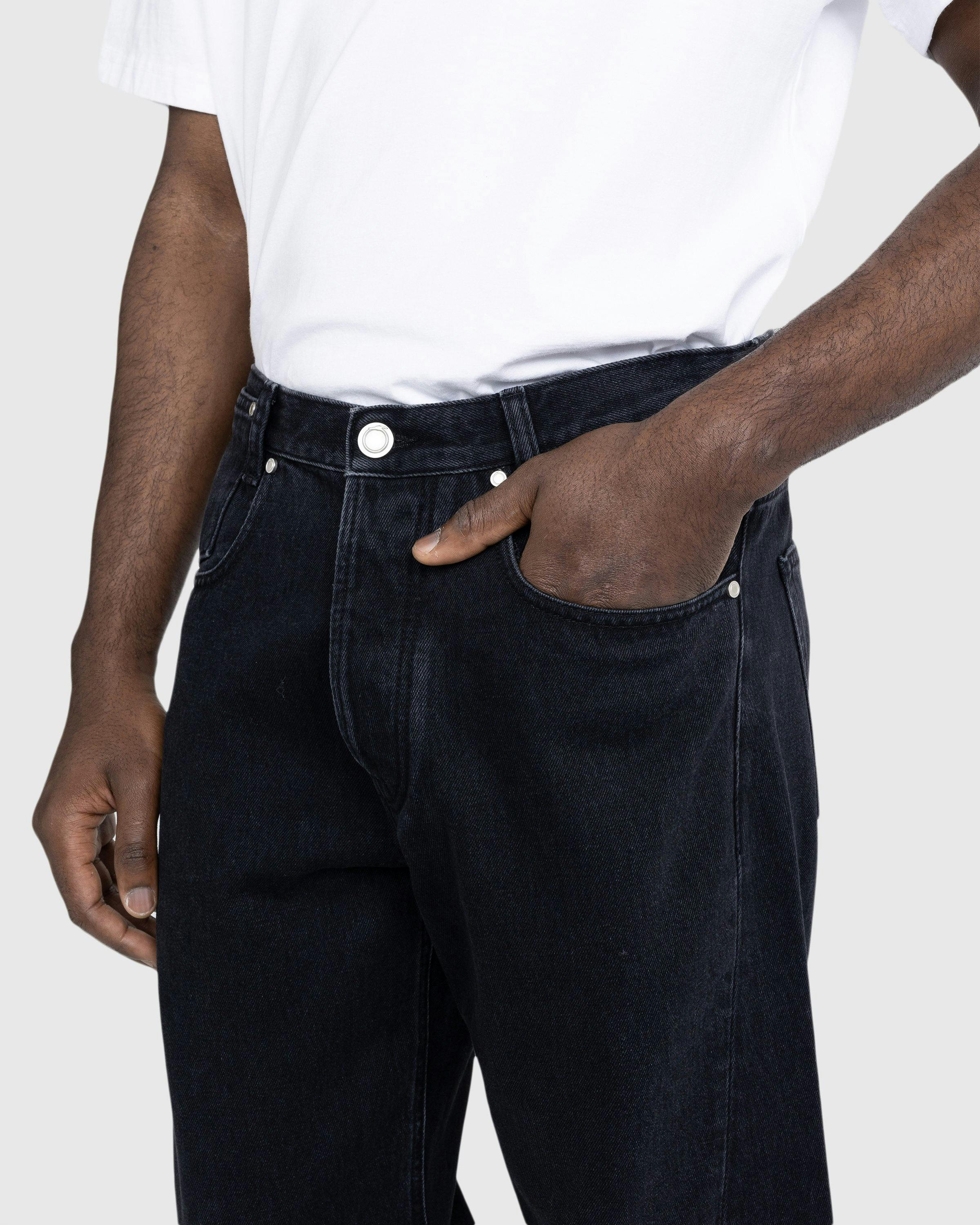 Trussardi – Five-Pocket Twisted Tapered Jeans Black Rigid ...