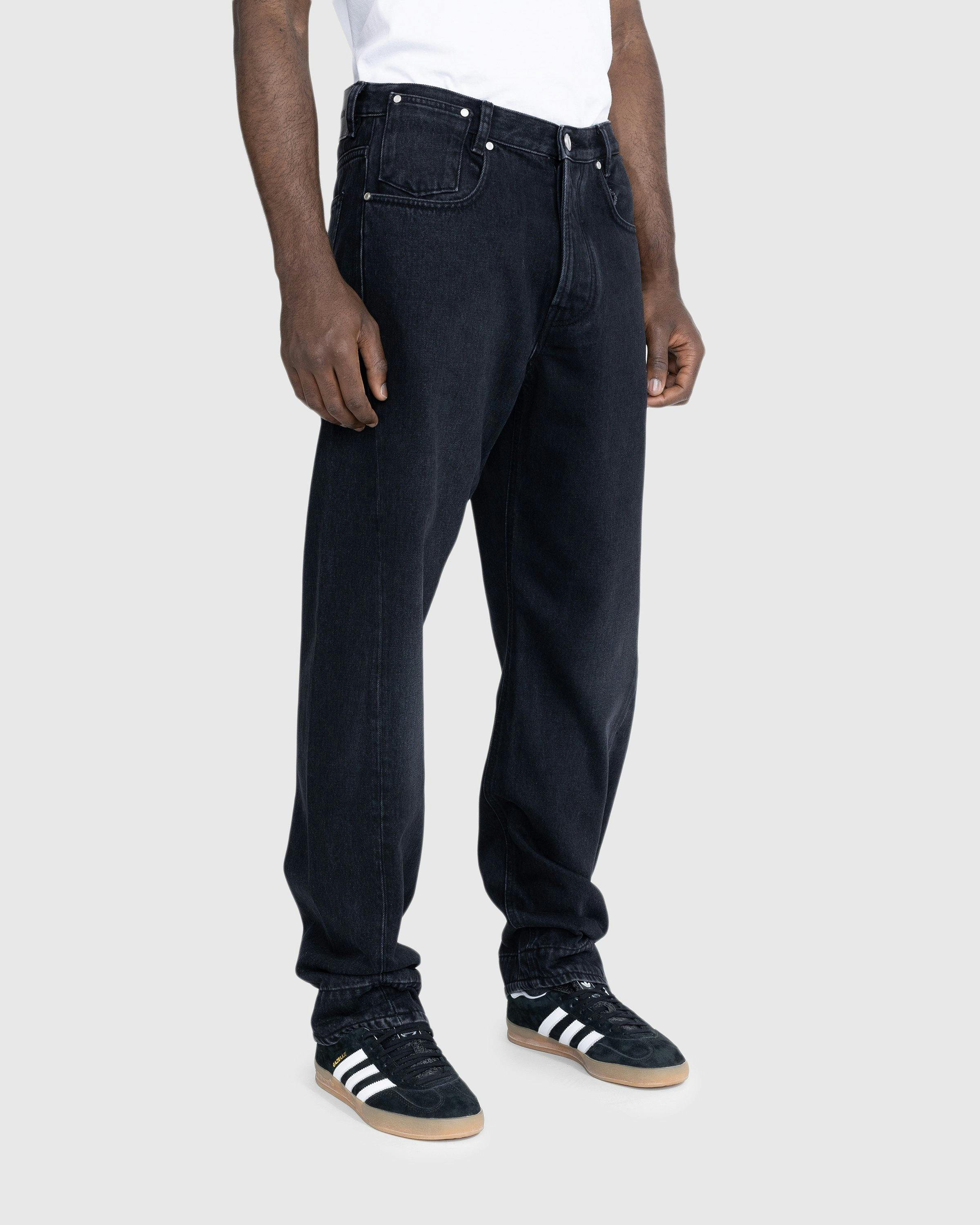 Trussardi – Five-Pocket Twisted Tapered Jeans Black Rigid ...