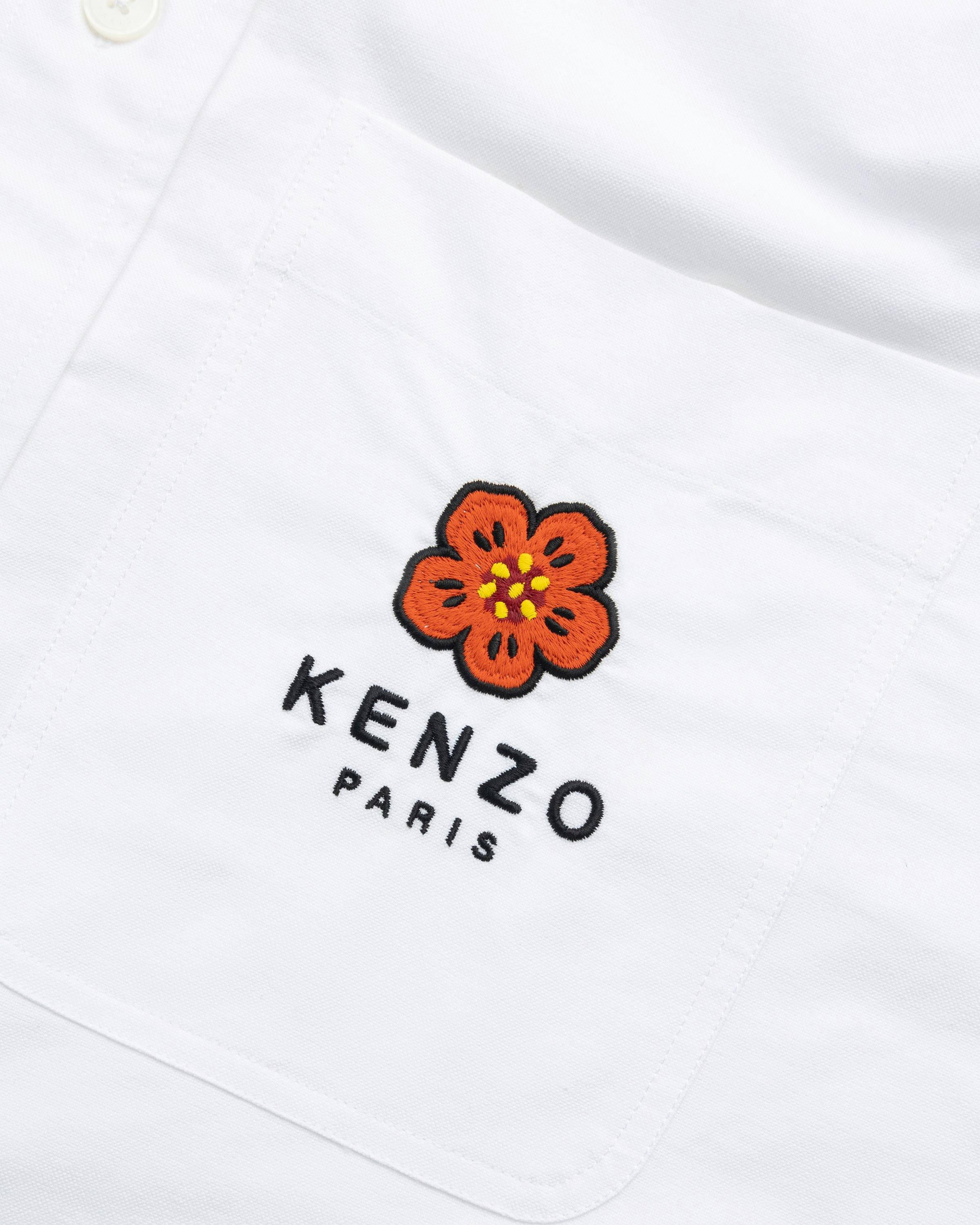 Kenzo – Boke Flower Crest Overshirt White | Highsnobiety Shop